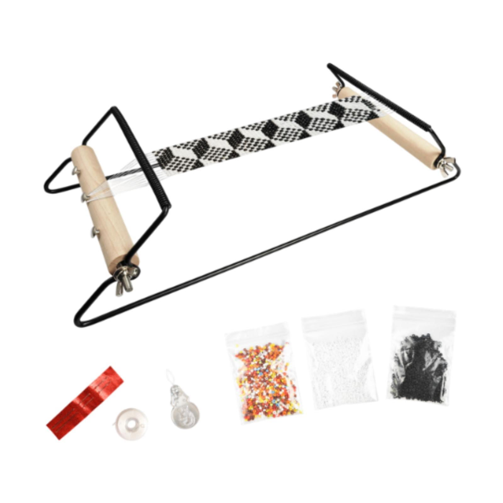 S SERENABLE Bead Loom Kit Beading Frame Set Manual DIY for Necklaces ...