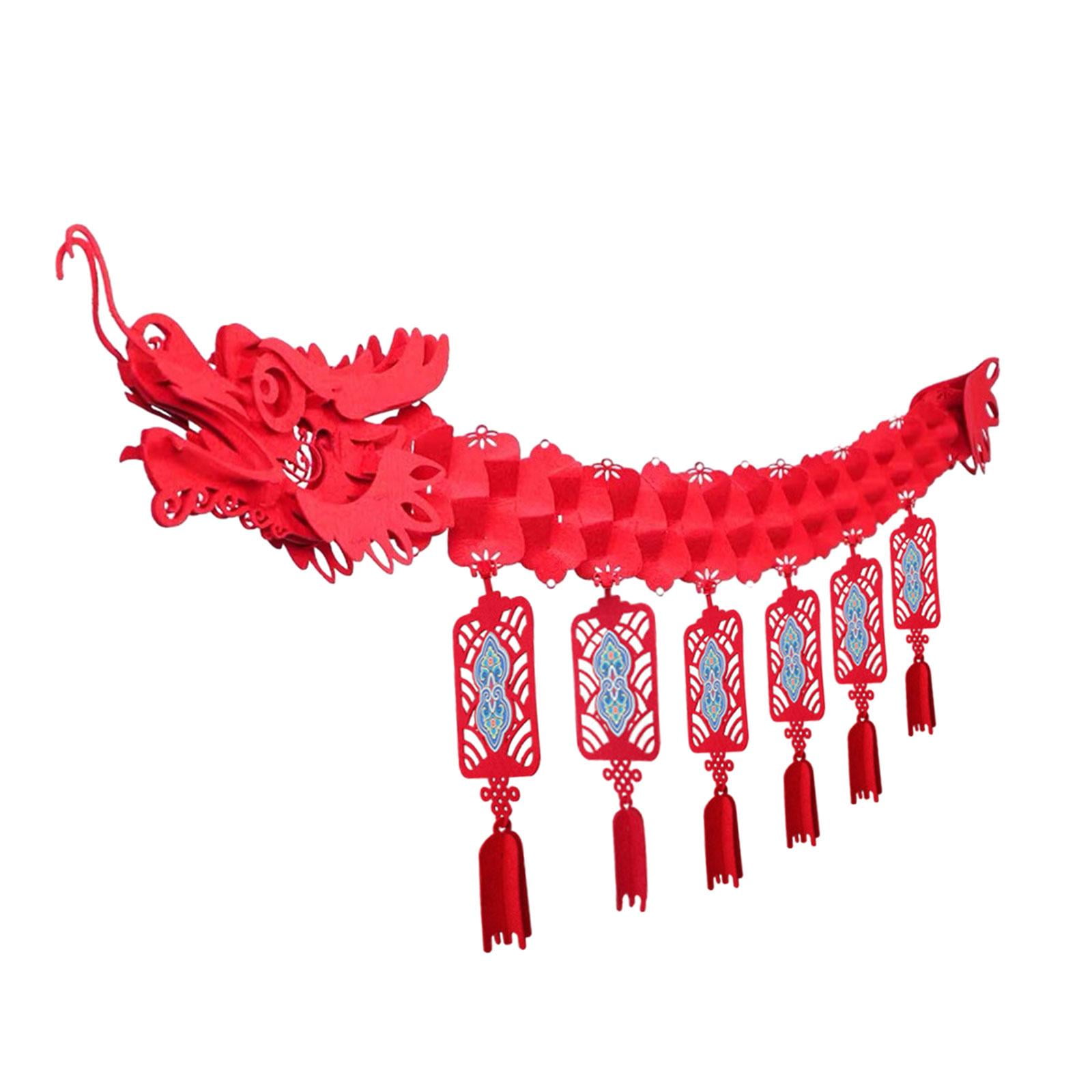 S SERENABLE Chinese New Year 3D Dragon Ceiling Decoration, Dragon ...