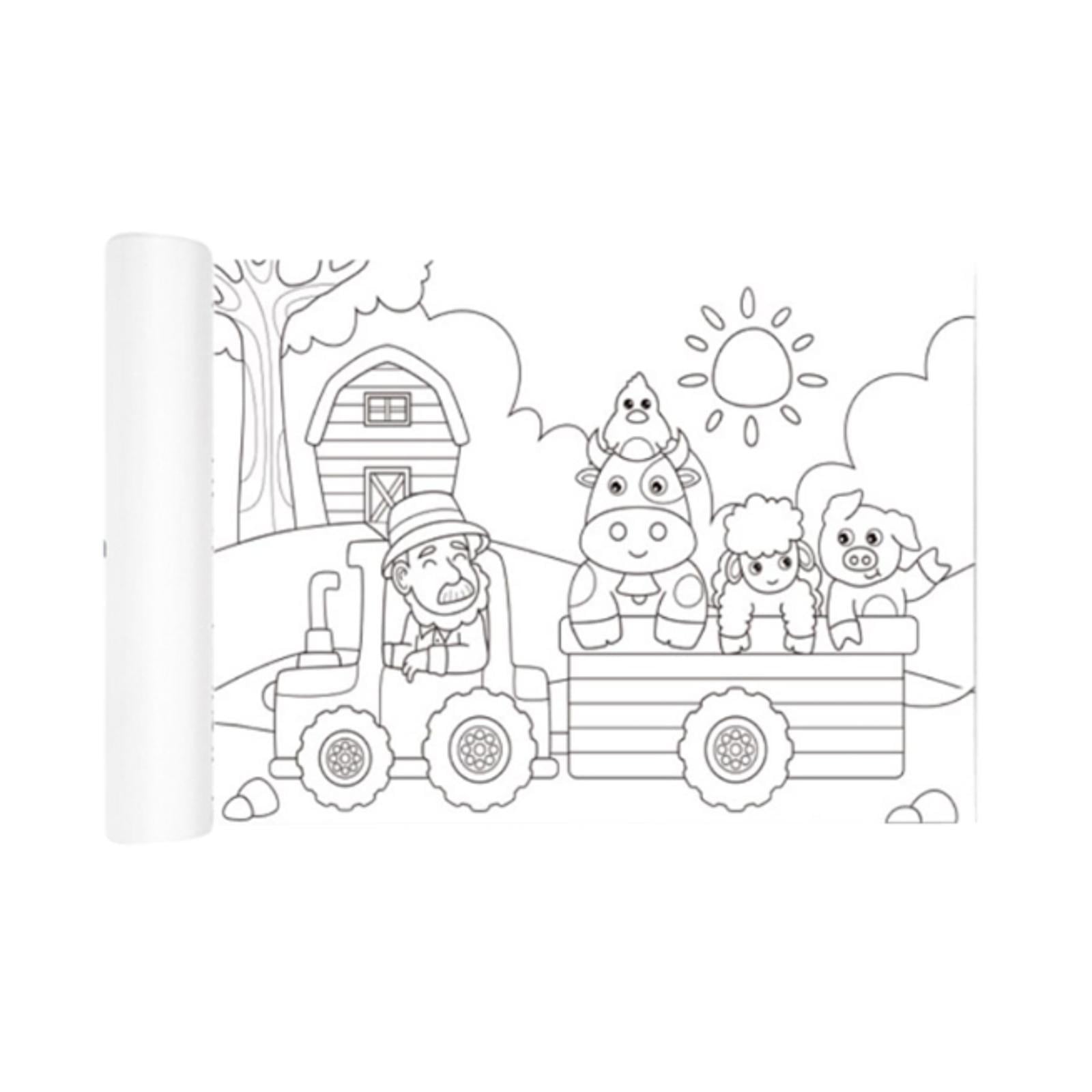 S SERENABLE Coloring Paper Roll Coloring Book Paper Educational Toys ...