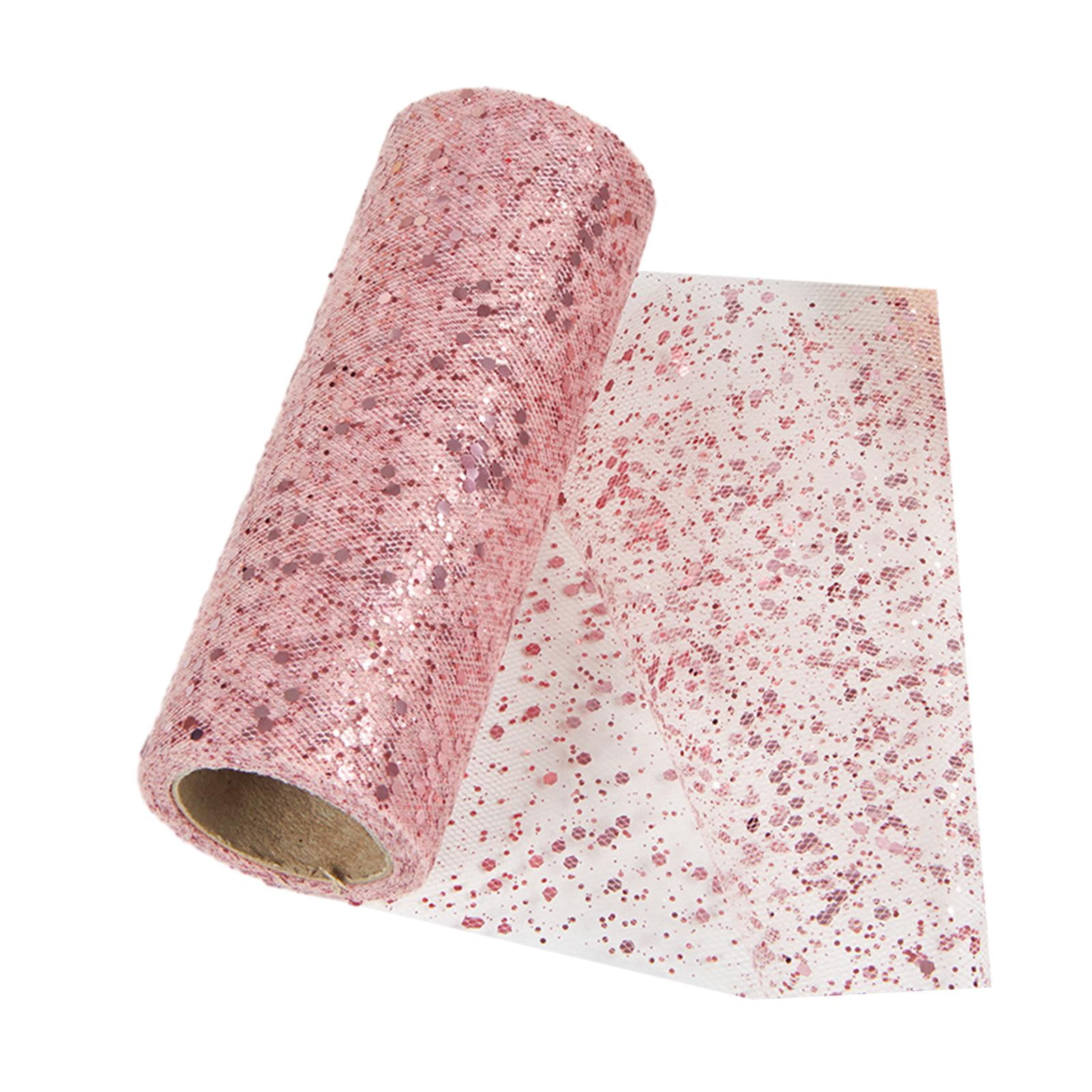 S SERENABLE Glitter Tulle Mesh Ribbon 10 Yards DIY Portable Trendy ...