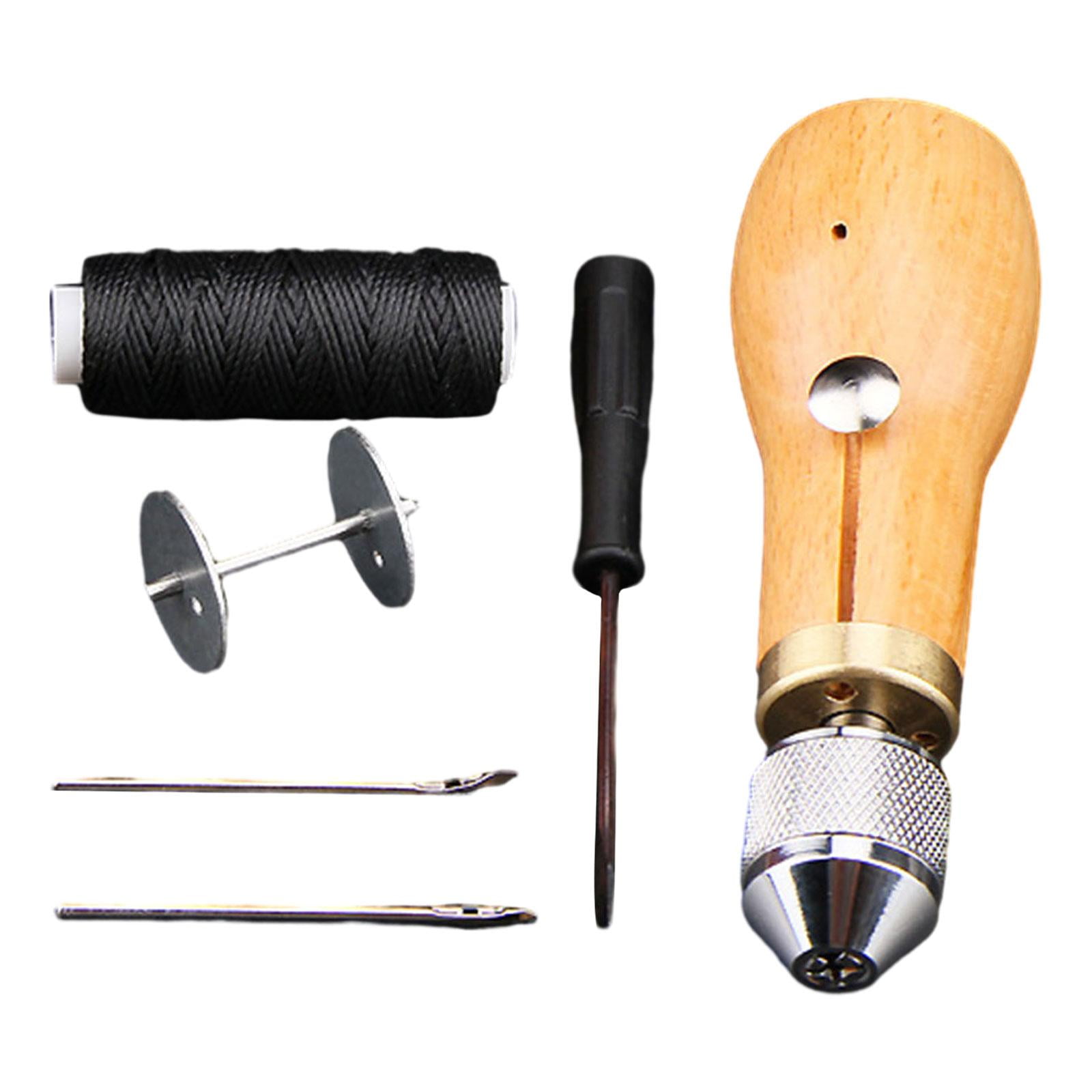 S SERENABLE Leather Sewing Awl Repair Stitch Tool Supplies Stitching ...
