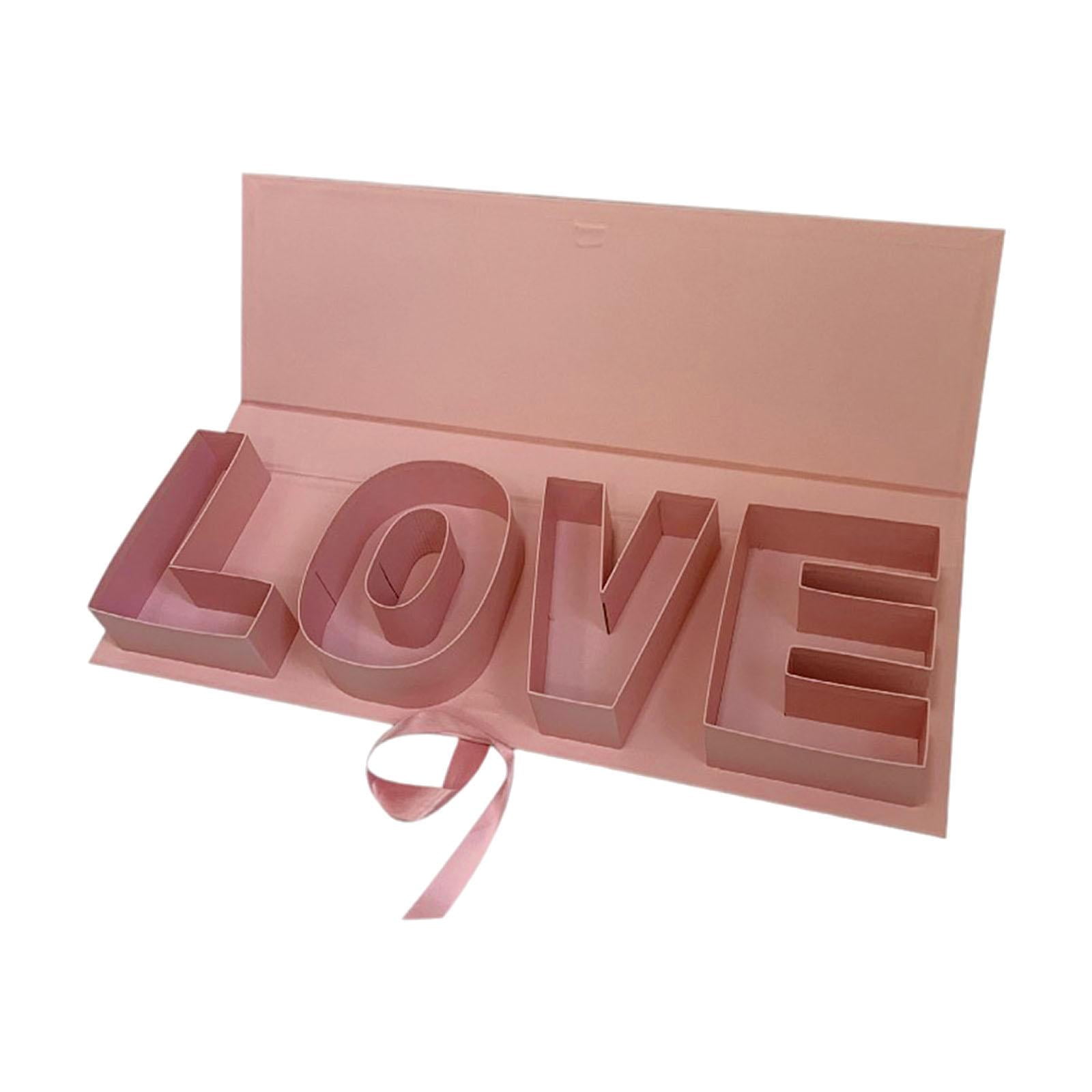 S SERENABLE Mama Empty Flower Gift Box Cardboard Letter Shaped ...