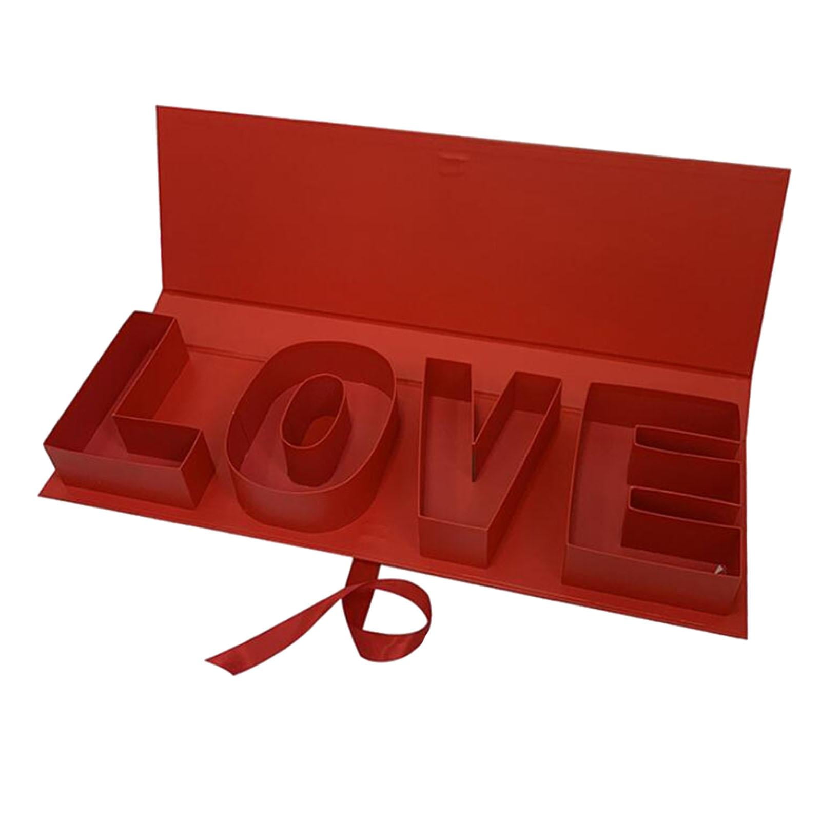 S SERENABLE Mama Empty Flower Gift Box Cardboard Letter Shaped ...