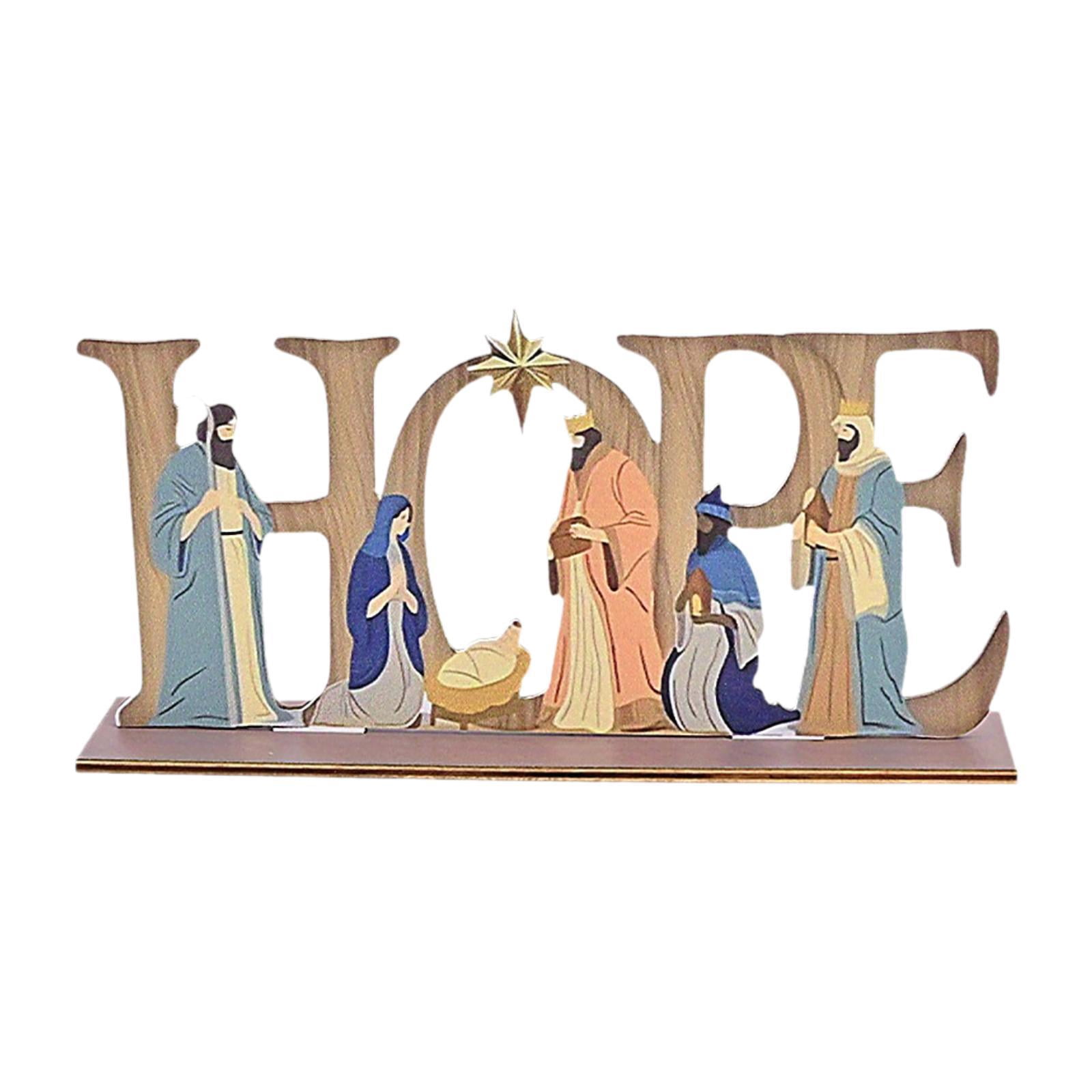 S SERENABLE Nativity Scene Ornament ,Religious Nativity Scene Decor ...