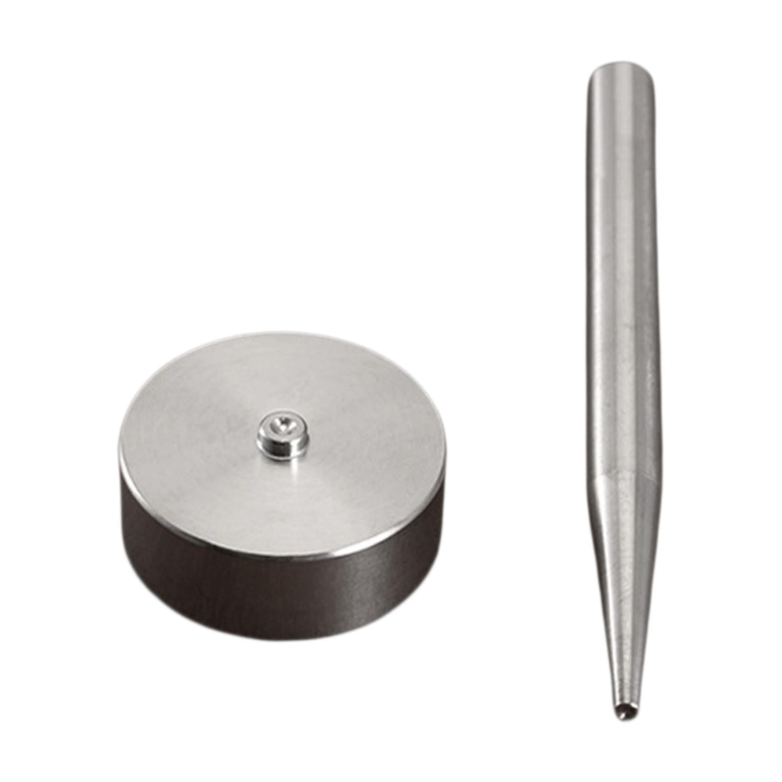 S SERENABLE Snap Setting Tool Leather Hole Punch Tool Round Base ...