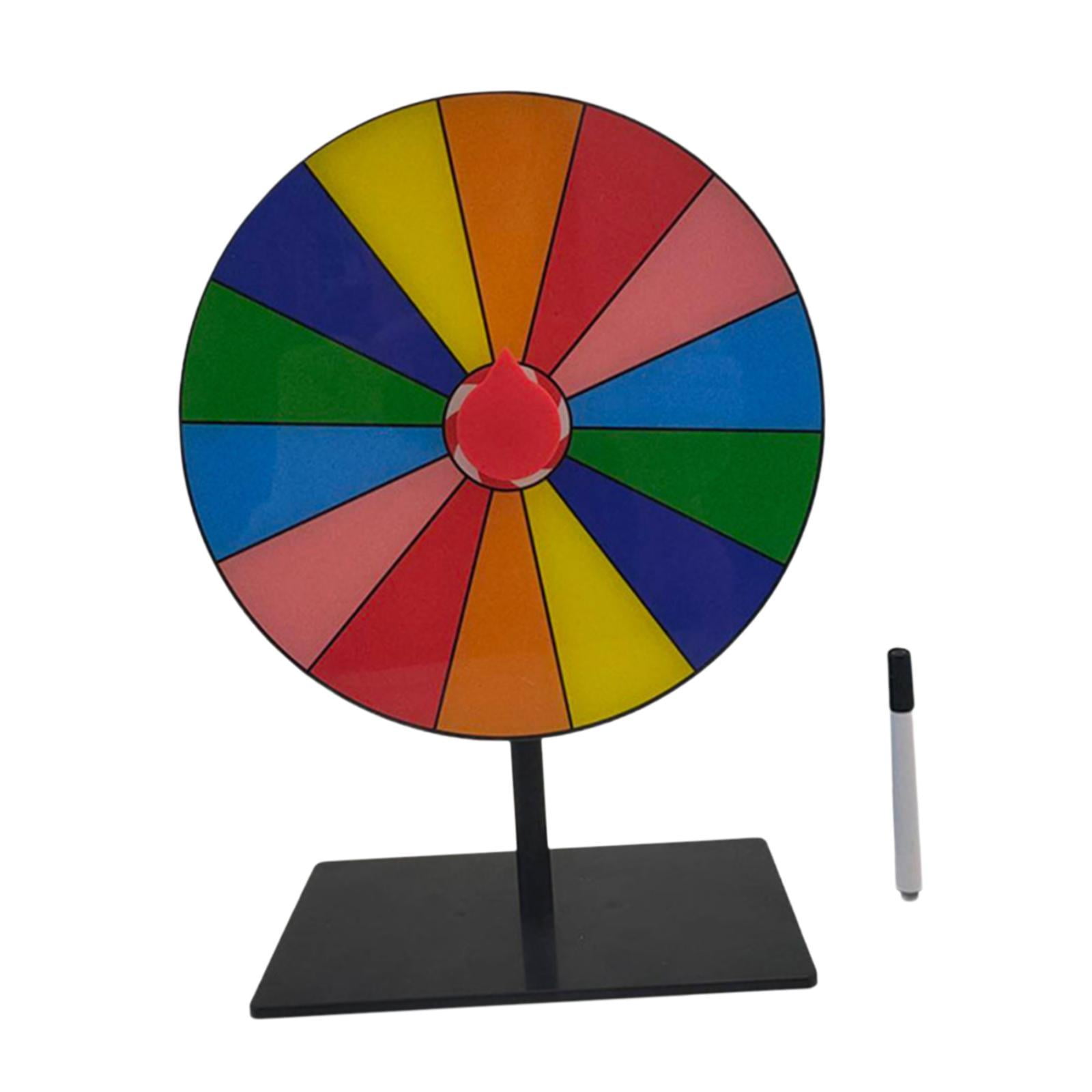 S SERENABLE Tabletop Prize Turntable Set ,Color Rotating Wheel ,with ...