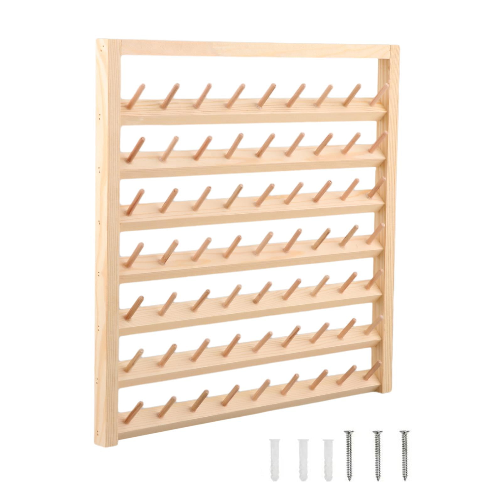 S SERENABLE Thread Rack Wooden Thread Holder Easy Use Sewing Organizer ...
