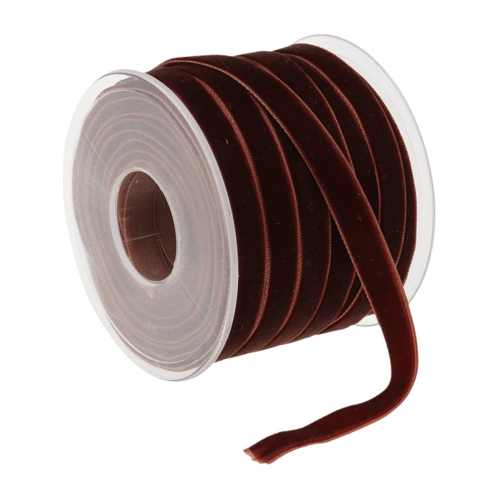 S SERENABLE Velvet Ribbon Decorative Ribbon with Spool 1cm Wide 20Yards ...