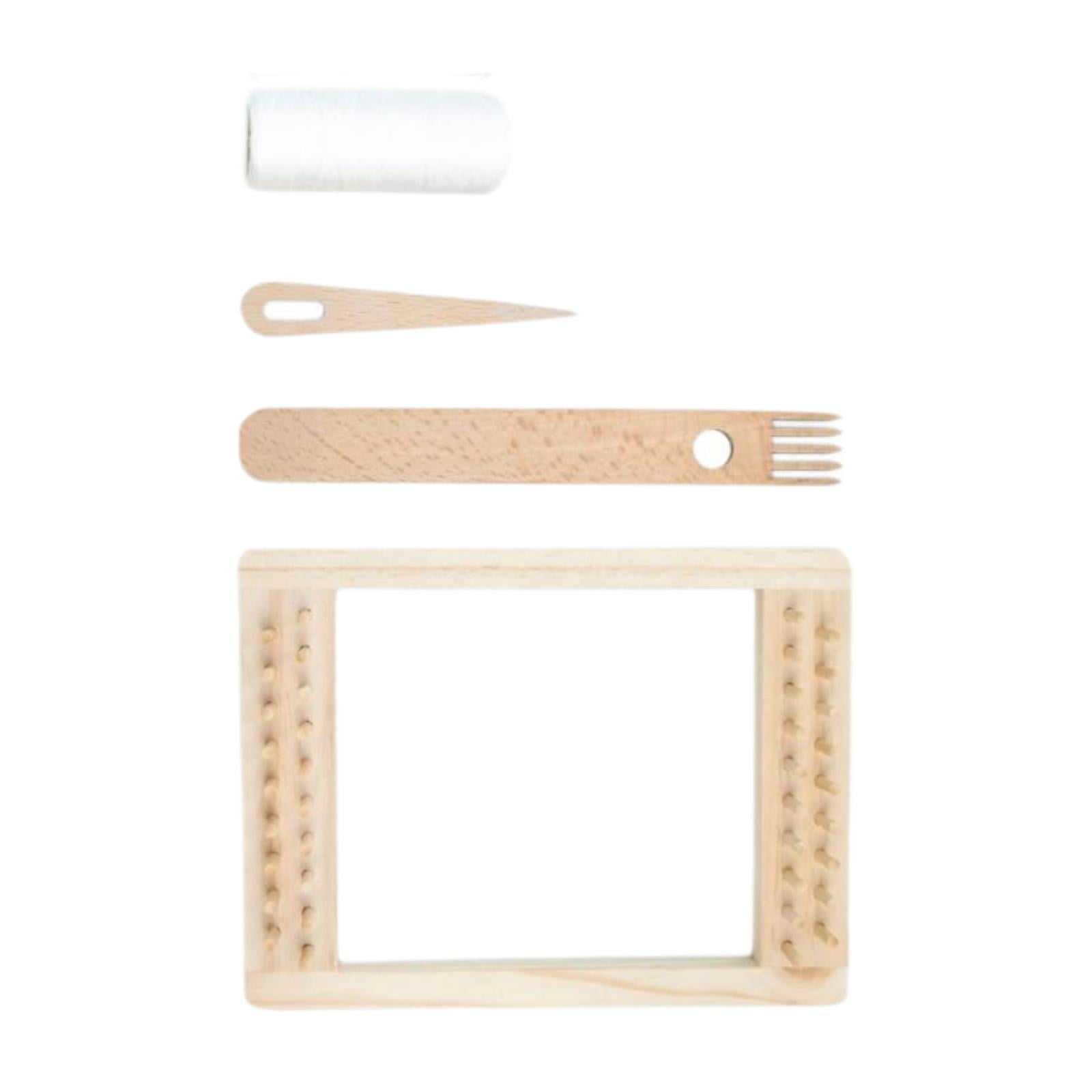 S SERENABLE Wooden Weaving Looms Kit Portable DIY Craft for Knitting ...