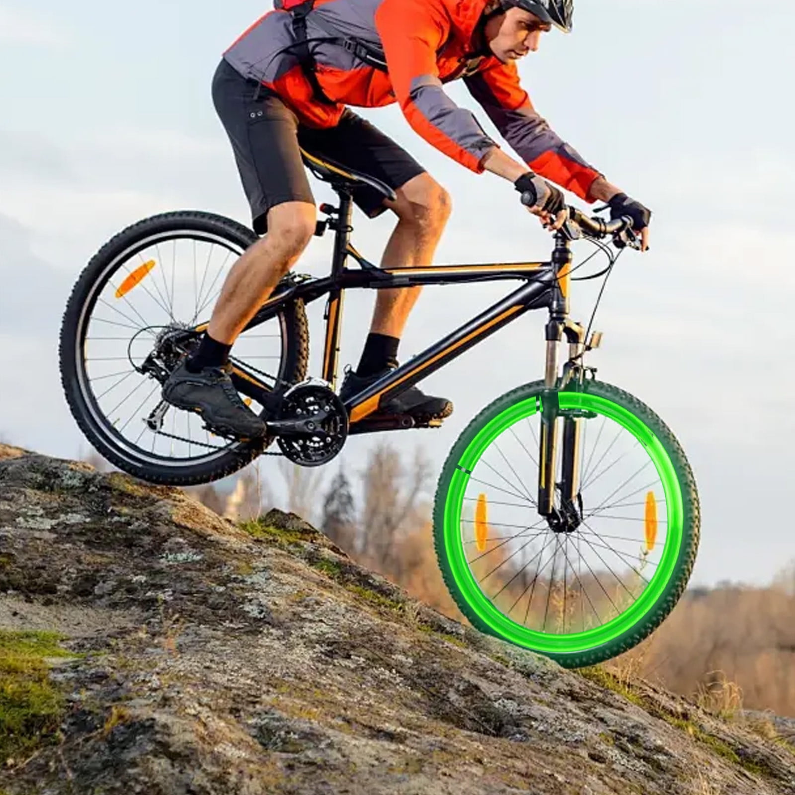 S-Shaped LED Spoke Light for Bicycles with 6 Color Options and 3 ...