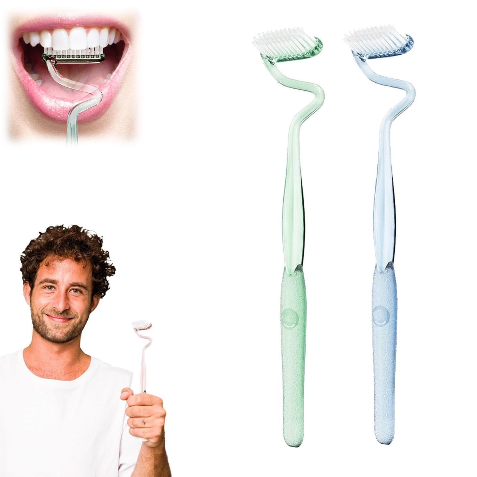 S Shaped Toothbrush, Multi-Functional S-Shaped Toothbrush, Scientific ...