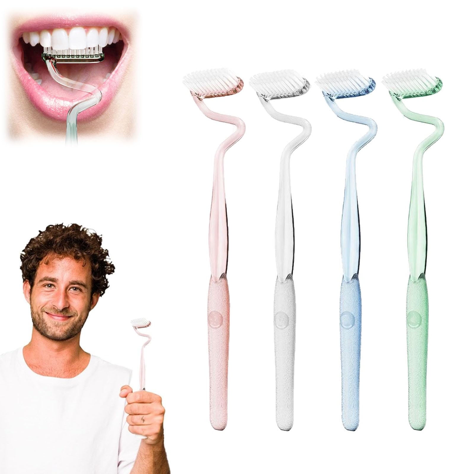 S Shaped Toothbrush, Multi-Functional S-Shaped Toothbrush, Scientific ...