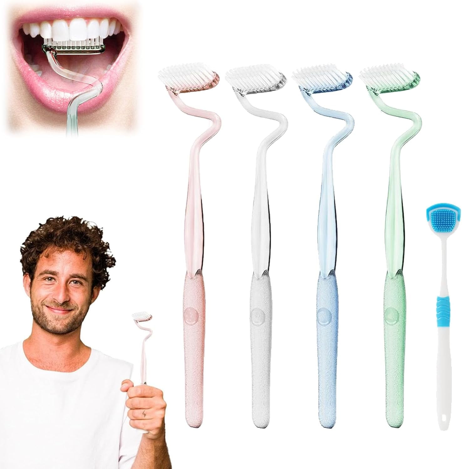 S Shaped Toothbrush, Multi-Functional S-Shaped Toothbrush, Scientific ...