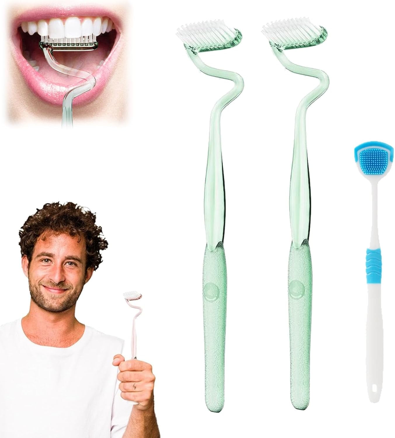 S Shaped Toothbrush, Multi-Functional S-Shaped Toothbrush, Scientific ...