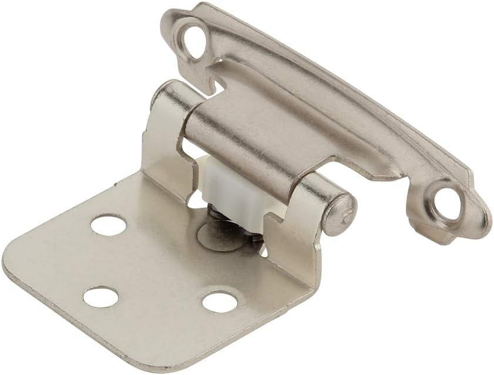 S Silverline Brushed Satin Nickel Self Closing Cabinet Hinges with 54mm ...