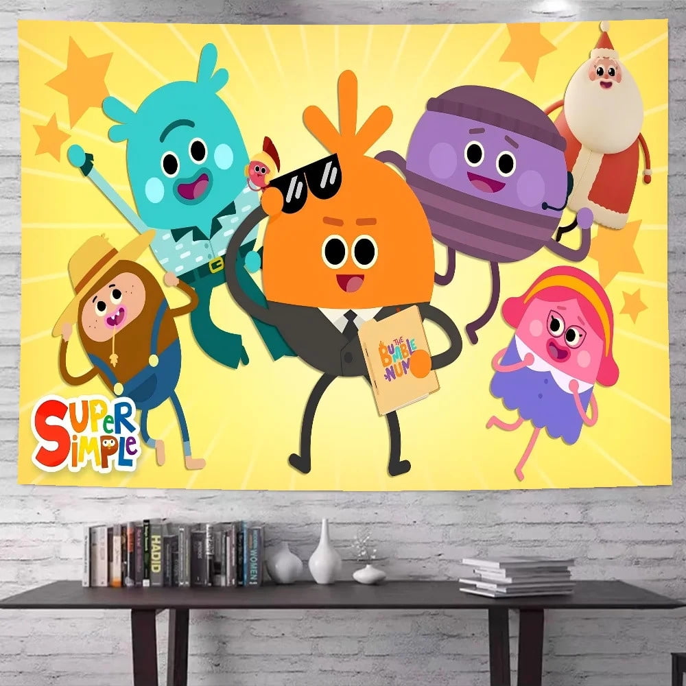 S-Super S-Simple Songs Cartoon Theme Party Backdrop Vinyl Photography ...