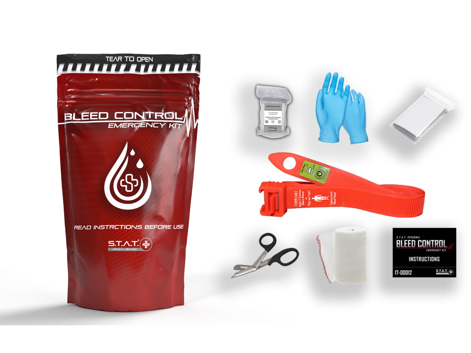 S.T.A.T. Medical Devices Bleed Control Emergency Kit w/ STAT - Walmart.com