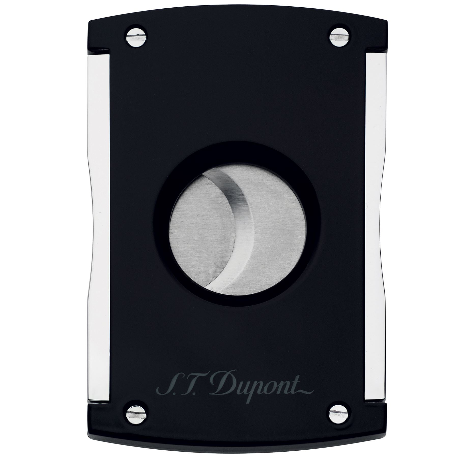 S.T. Dupont Maxijet Cigar Cutter Black Lacquer & Chrome 3265 - Walmart.com