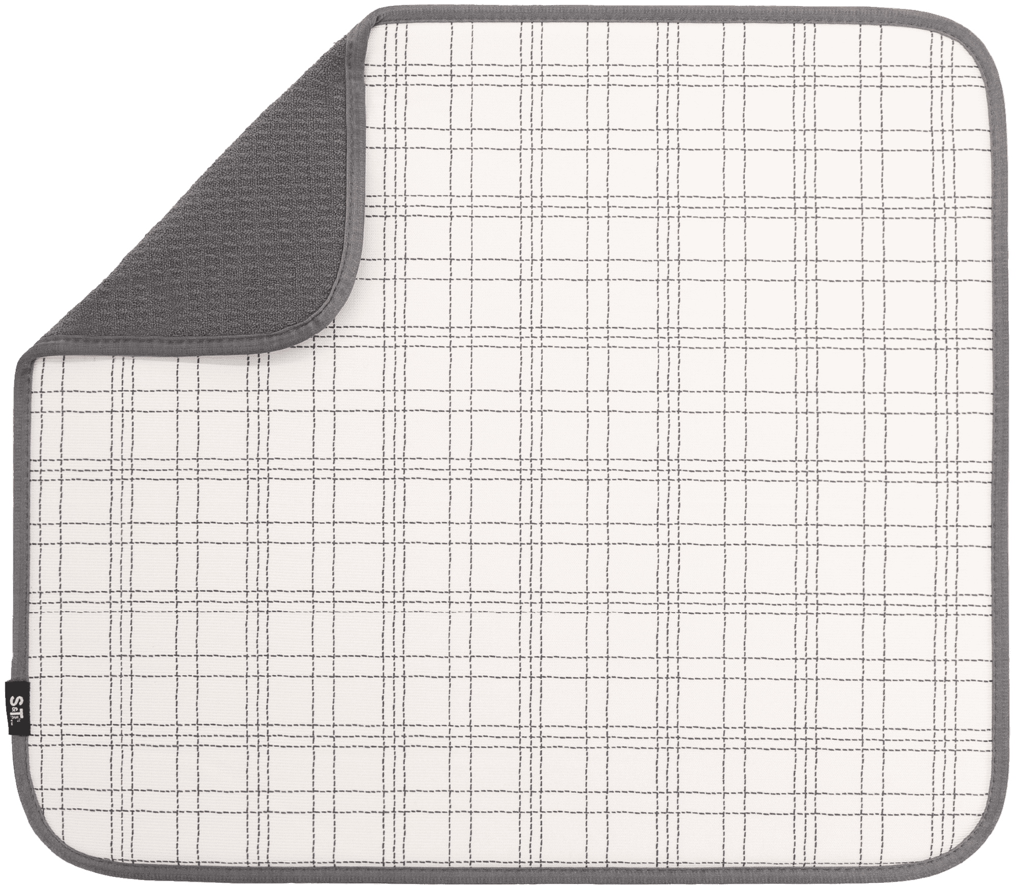 S&T INC. Dish Drying Mat, 16” x 18”, Absorbent Microfiber Kitchen ...