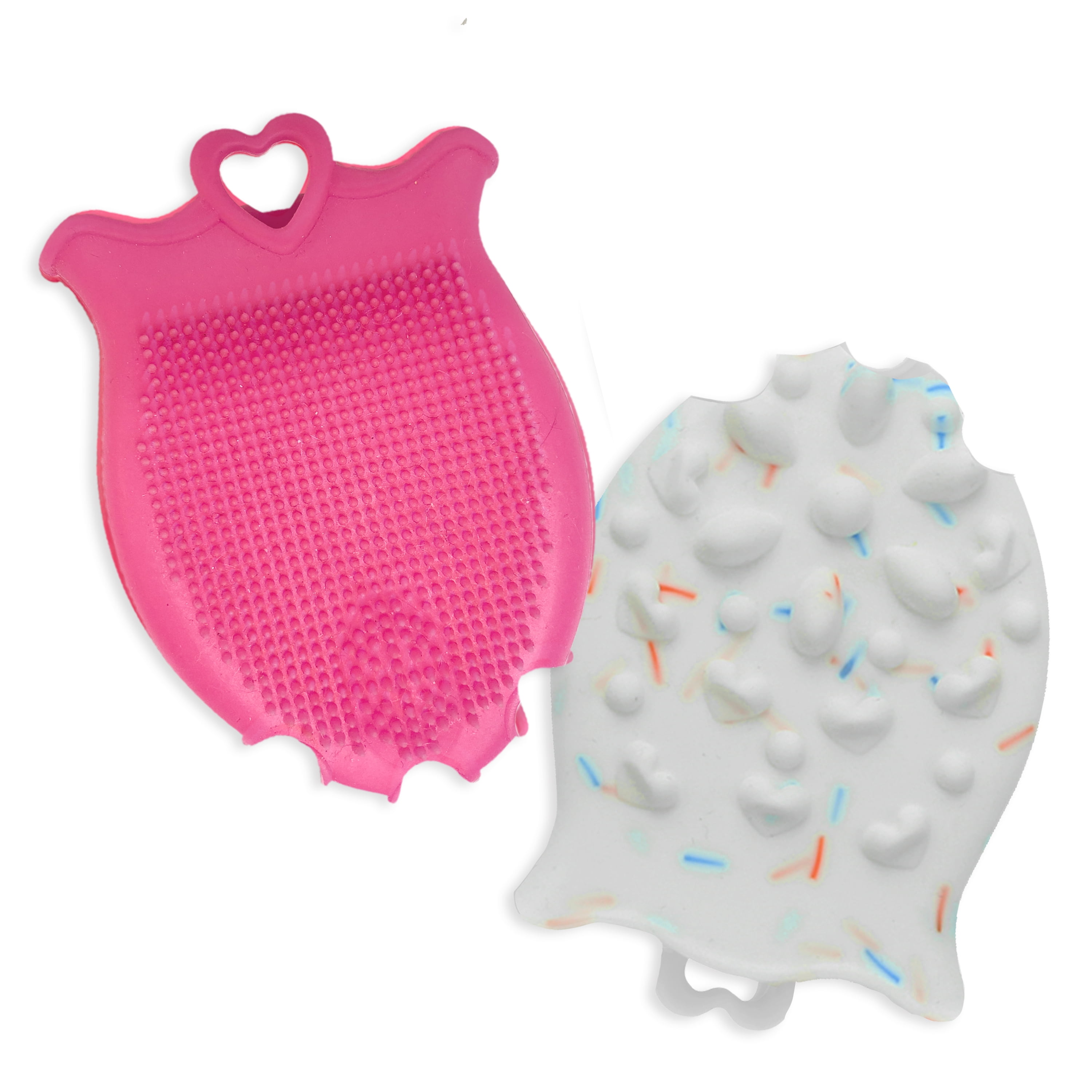 S&T INC. Dual Sided Silicone Face Scrubbers, All Skin Types, 2 Pk, 2.6 ...