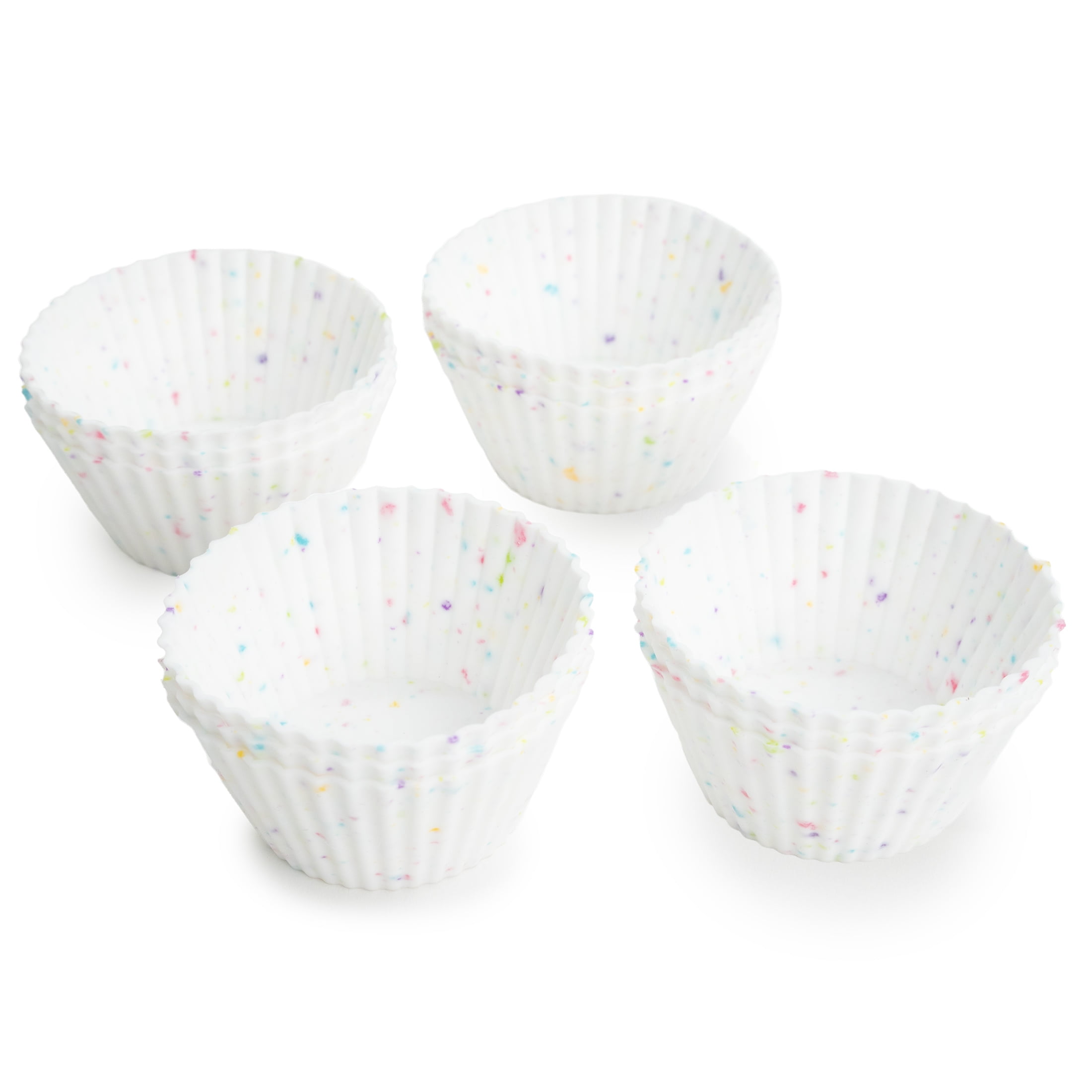S&T Inc. Reusable Non-Stick Silicone Baking Cups (12 Pack) - Standard ...