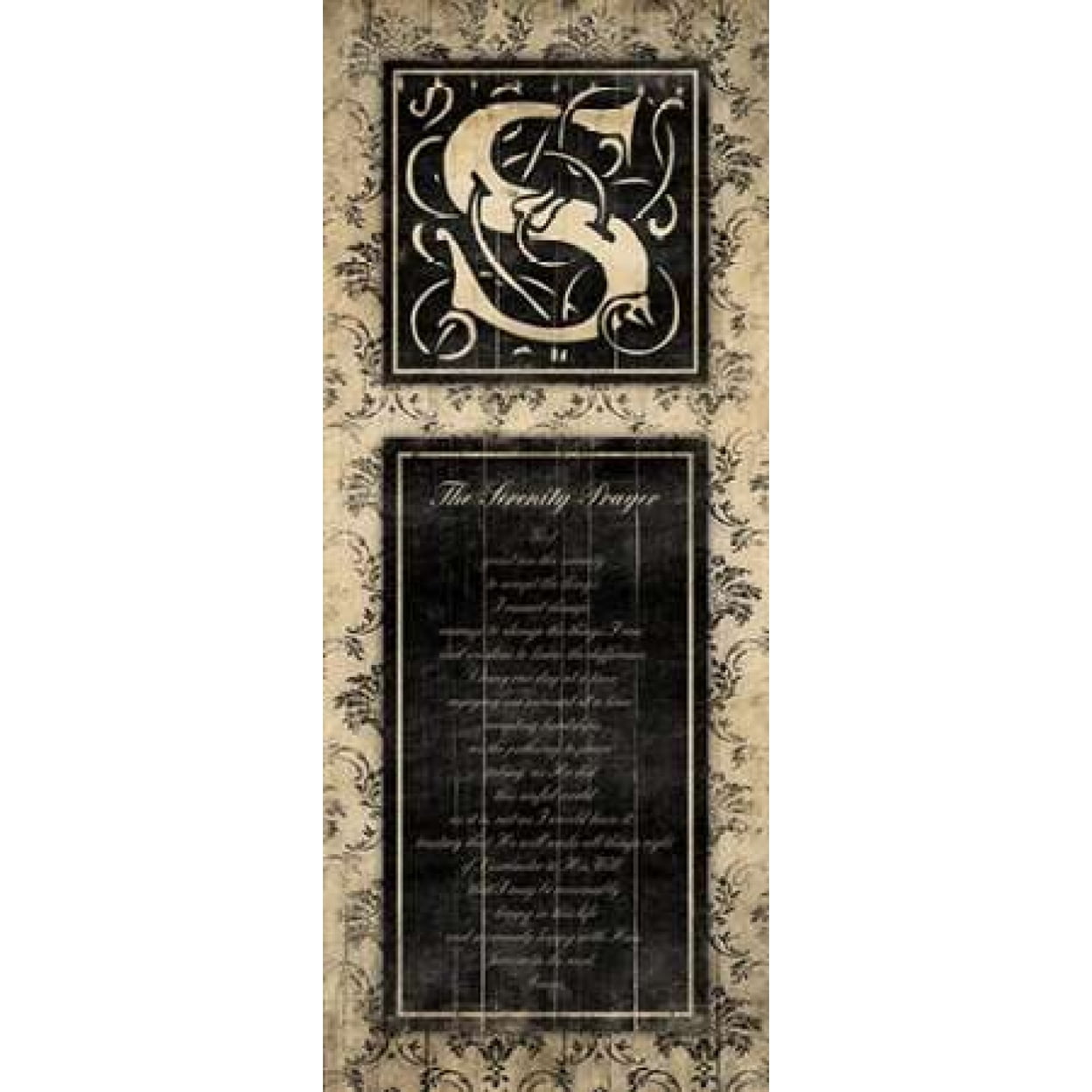 S The Serenity Prayer Poster Print by Jace Grey - Walmart.com