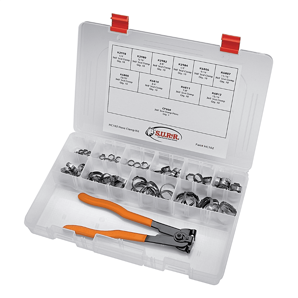 S.U.R.&R. Positive Seal Hose Clamp Kit - Walmart.com