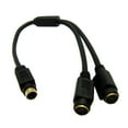 S-Video Y Splitter 1 Male to 2 Female Cable (1ft) - Walmart.com