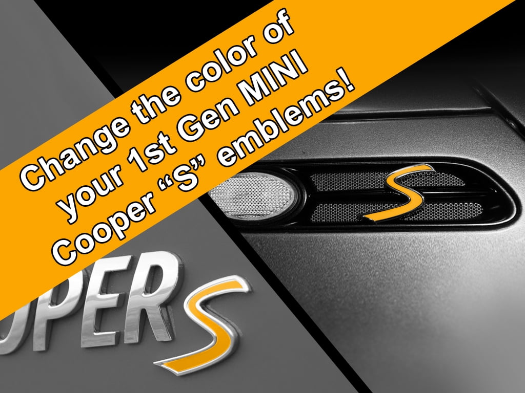 S Vinyl Decal Insert Replacements for MINI Cooper S 1st Gen R52 R53 ...