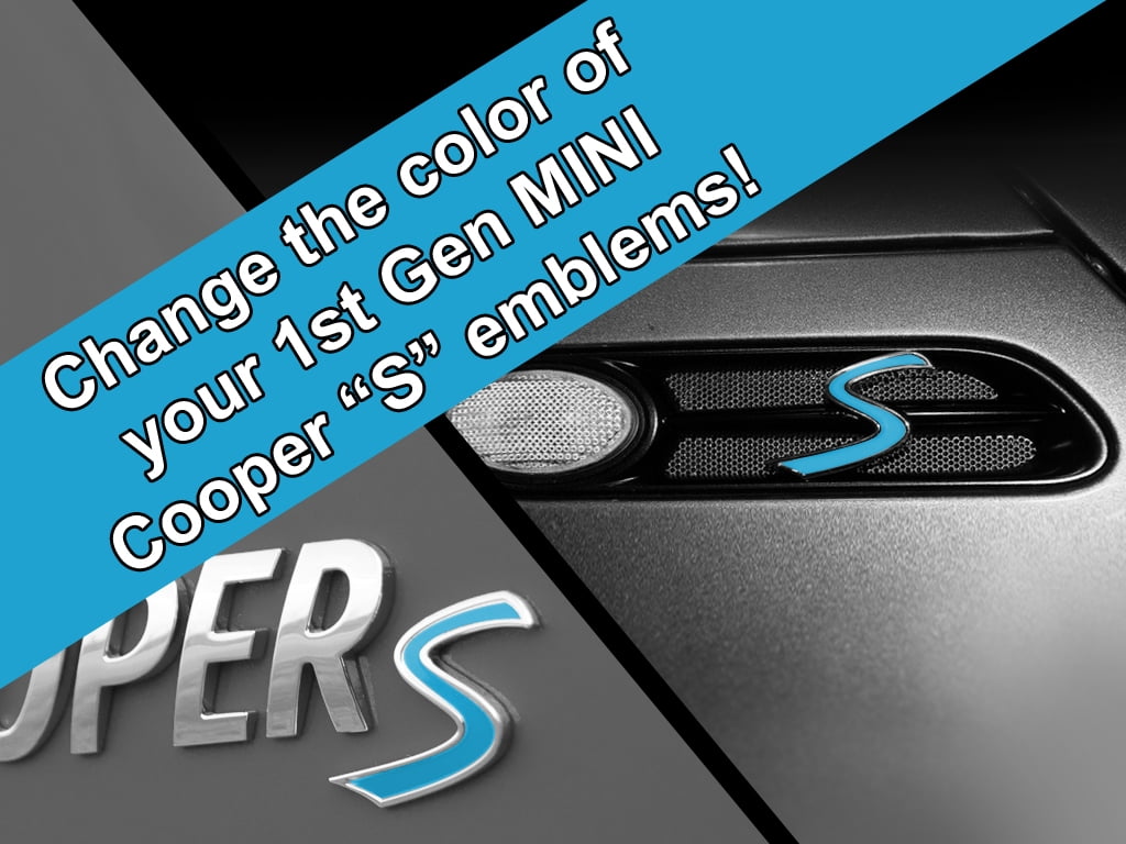 S Vinyl Decal Insert Replacements for MINI Cooper S 1st Gen R52 R53 ...