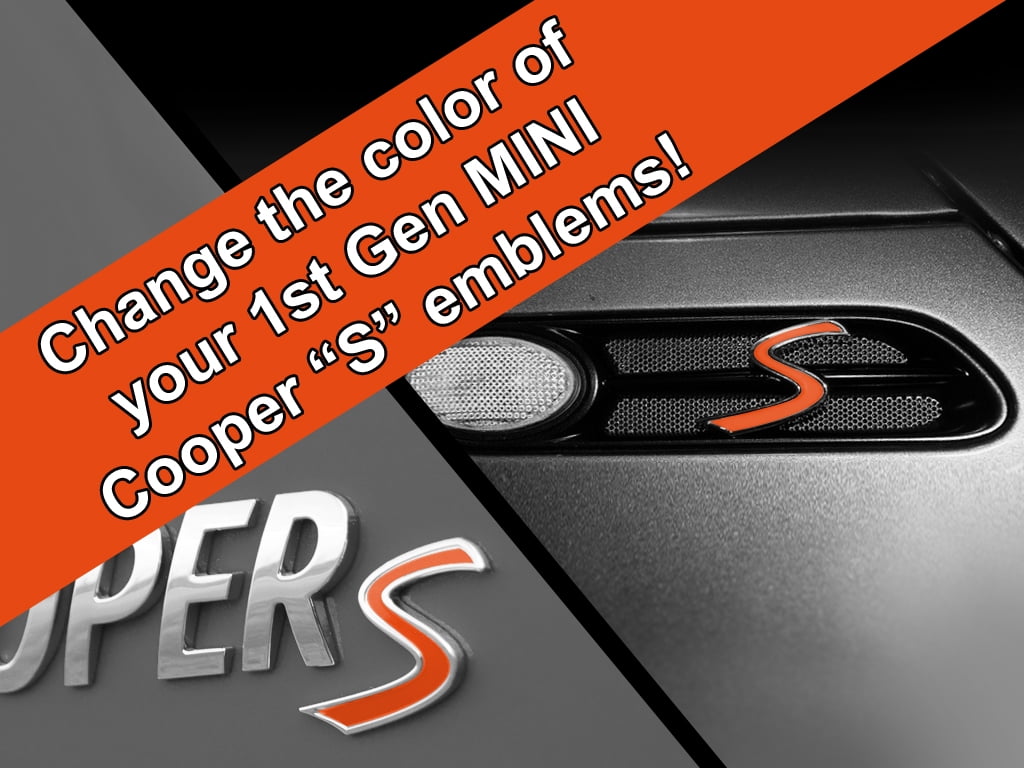 S Vinyl Decal Insert Replacements for MINI Cooper S 1st Gen R52 R53 ...