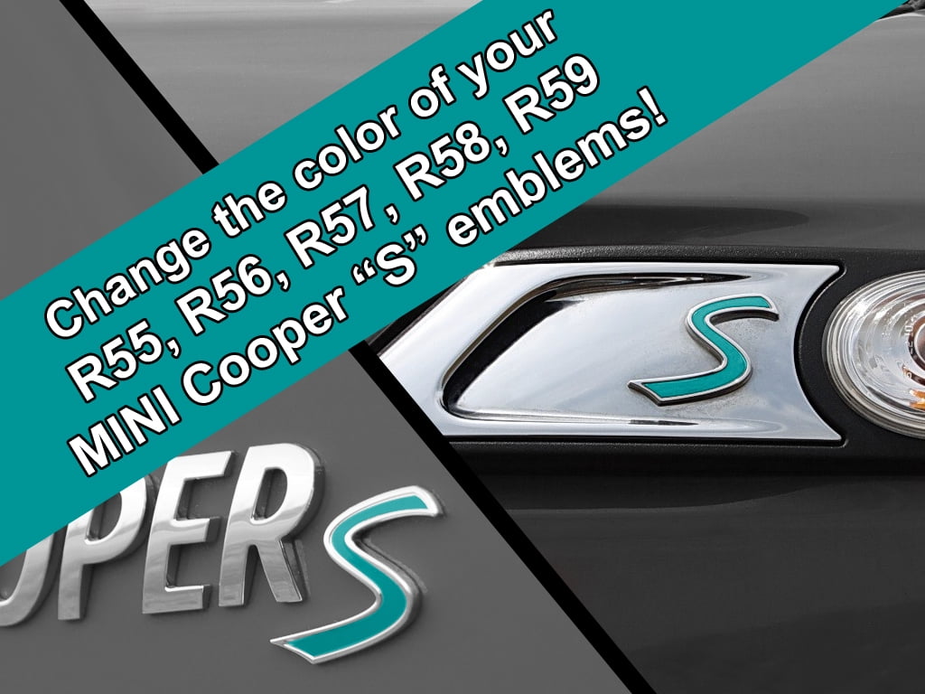 S Vinyl Decal Insert Replacements for MINI Cooper S 2nd Gen R55 R56 R57 ...