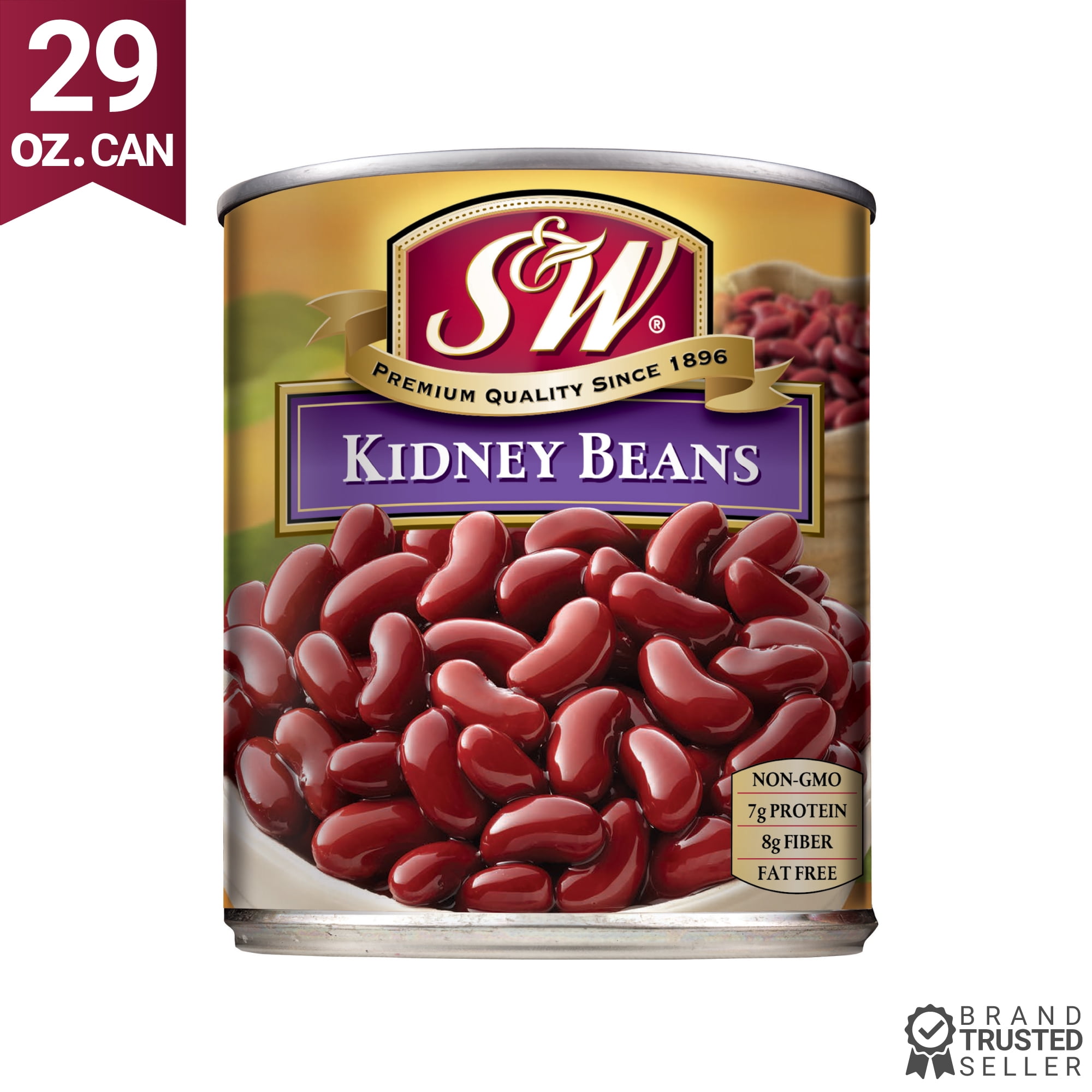 S&W Kidney Beans 29 oz. Can - Walmart.com