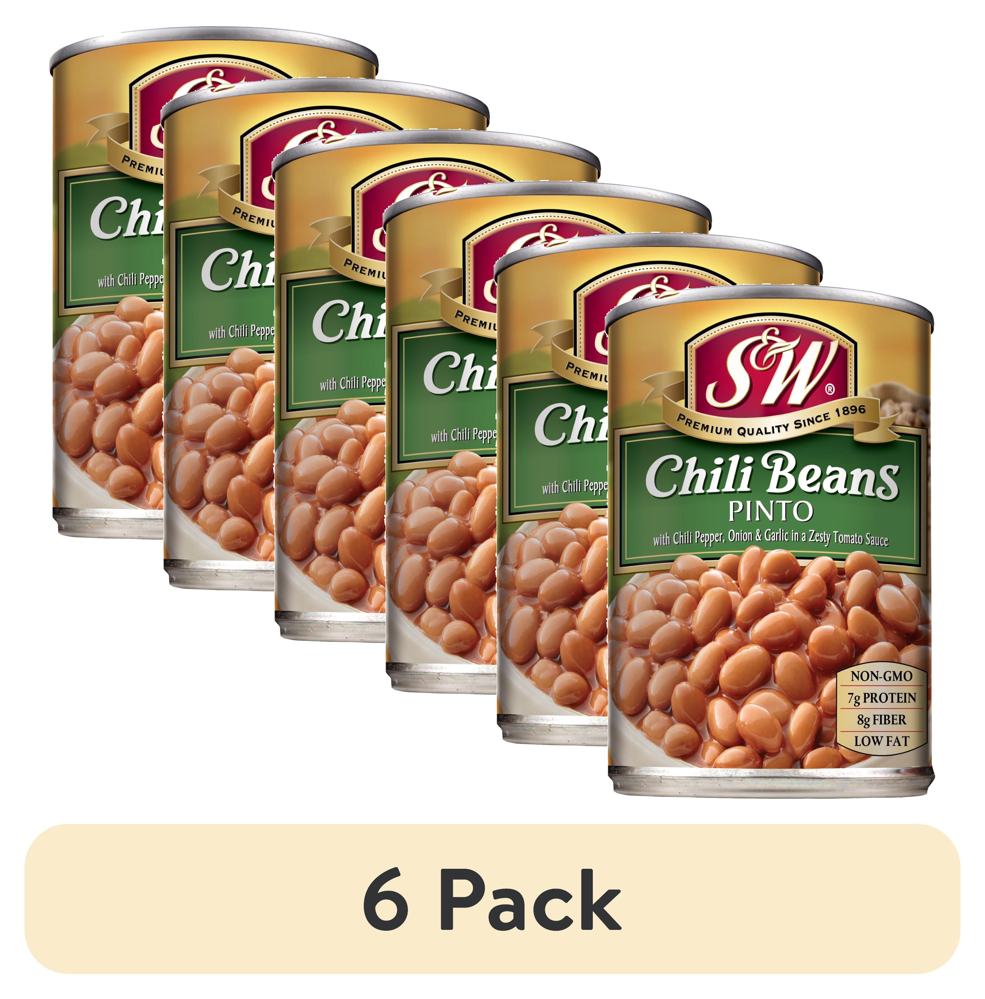(6 pack) S&W Pinto Chili Beans 15.5 oz. Can - Walmart.com