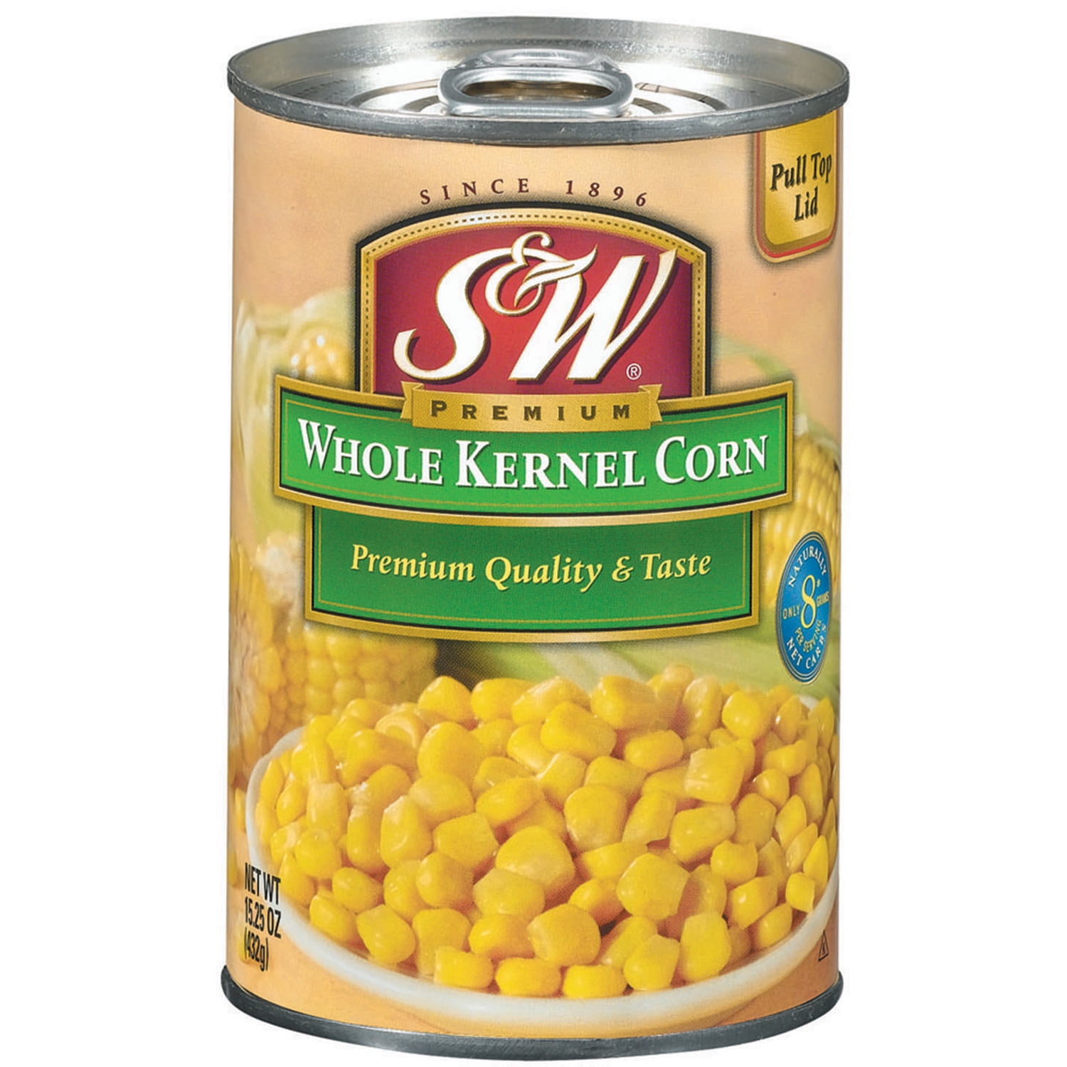 S&W Premium Canned Whole Kernel Corn Can, 15.25 oz - Walmart.com