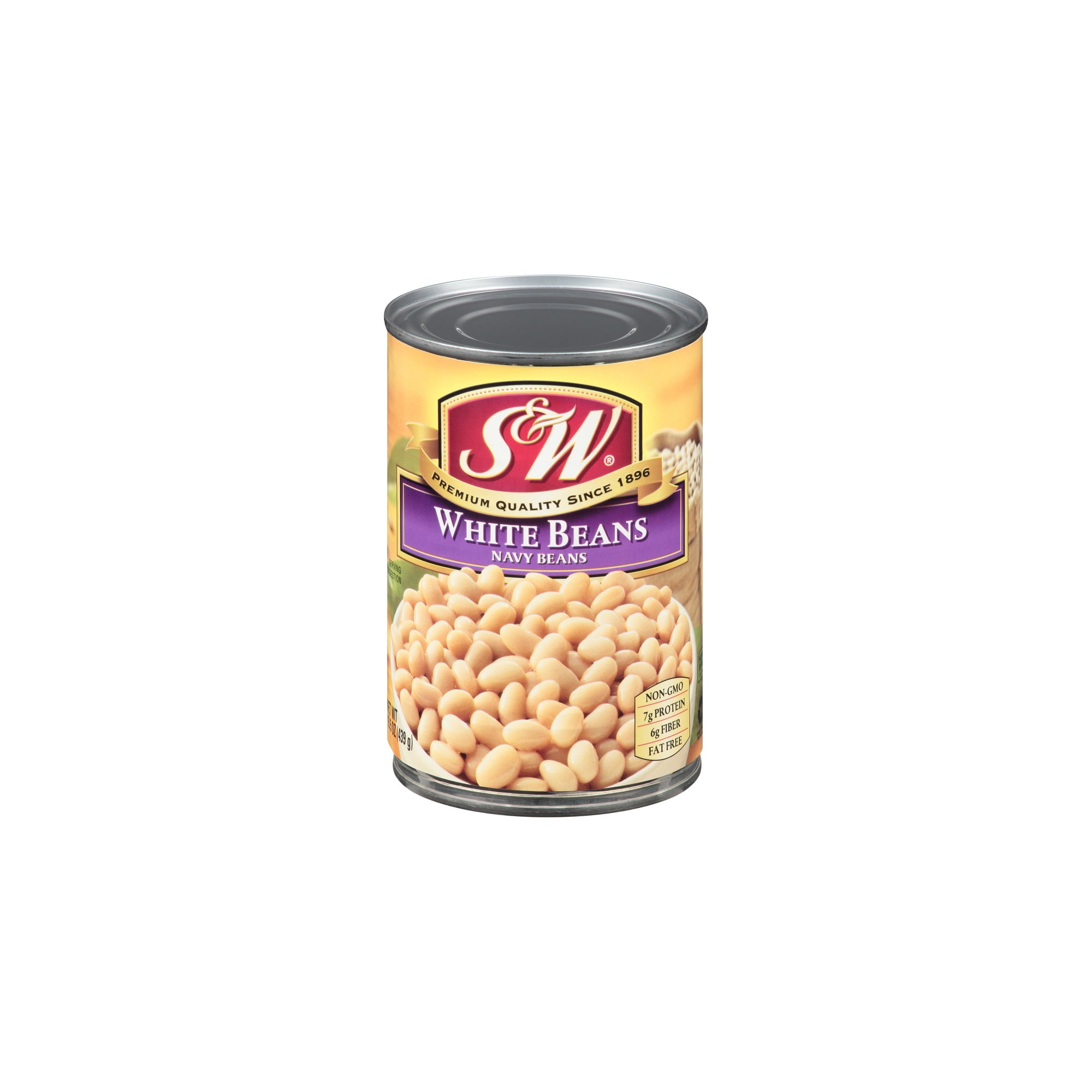 S&W White Beans, 15 oz (Pack of 18) - Walmart.com