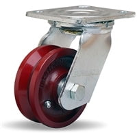 S-WW-4V Hamilton Whirlaway Swivel Caster - 4" V-Grooved Wheel with 5/8 ...