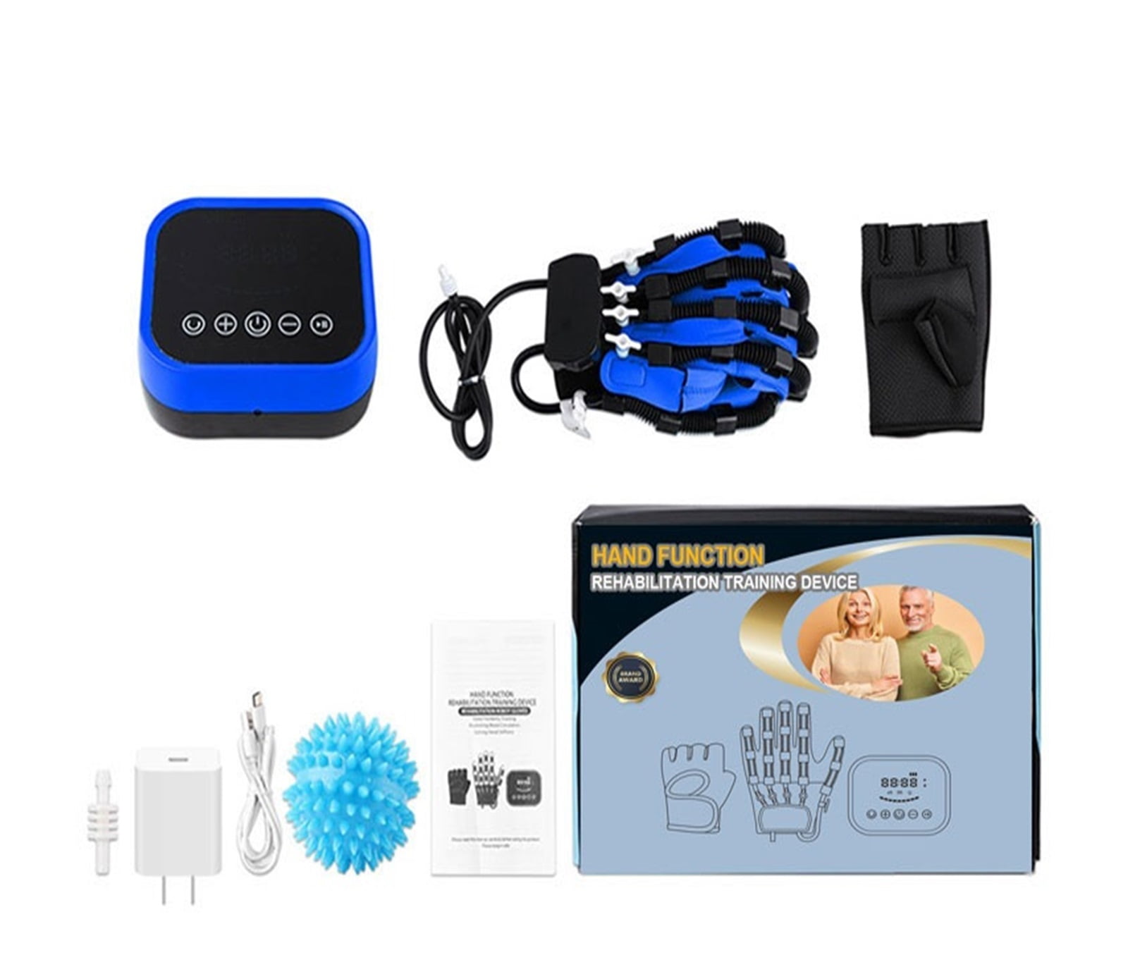 S-XL Finger Robot Rehabilitation Gloves Hand Therapy Equipment For ...