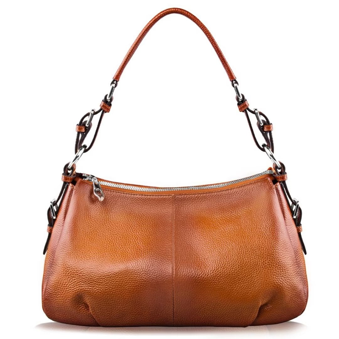 S-ZONE Womens Hobo Genuine Leather Shoulder Bag Top-handle Handbag ...