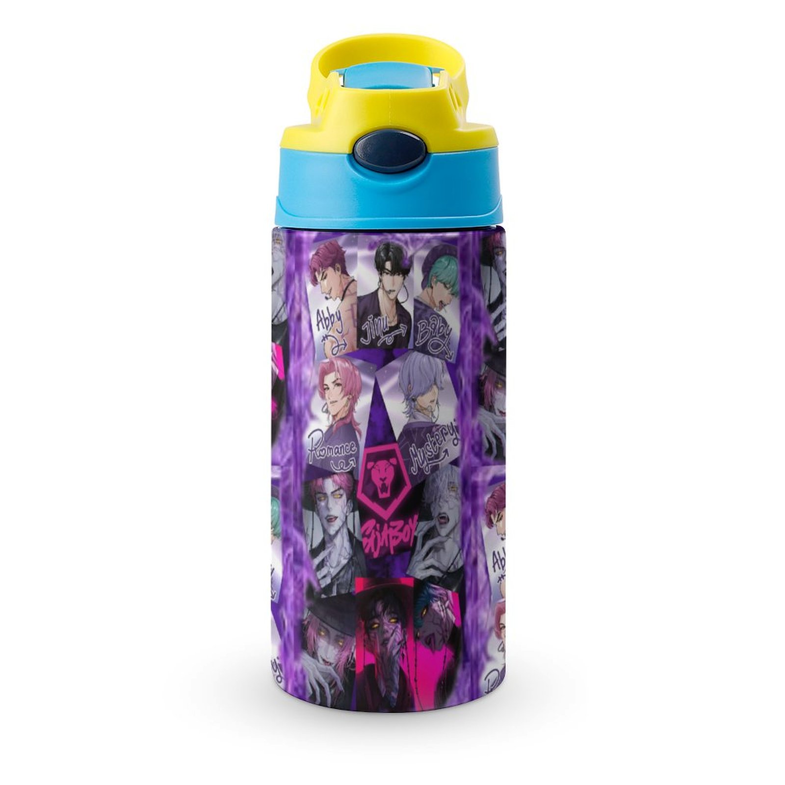S-a-j-a-Demons Water Bottle with Straw Vacuum Insulated Stainless Steel ...