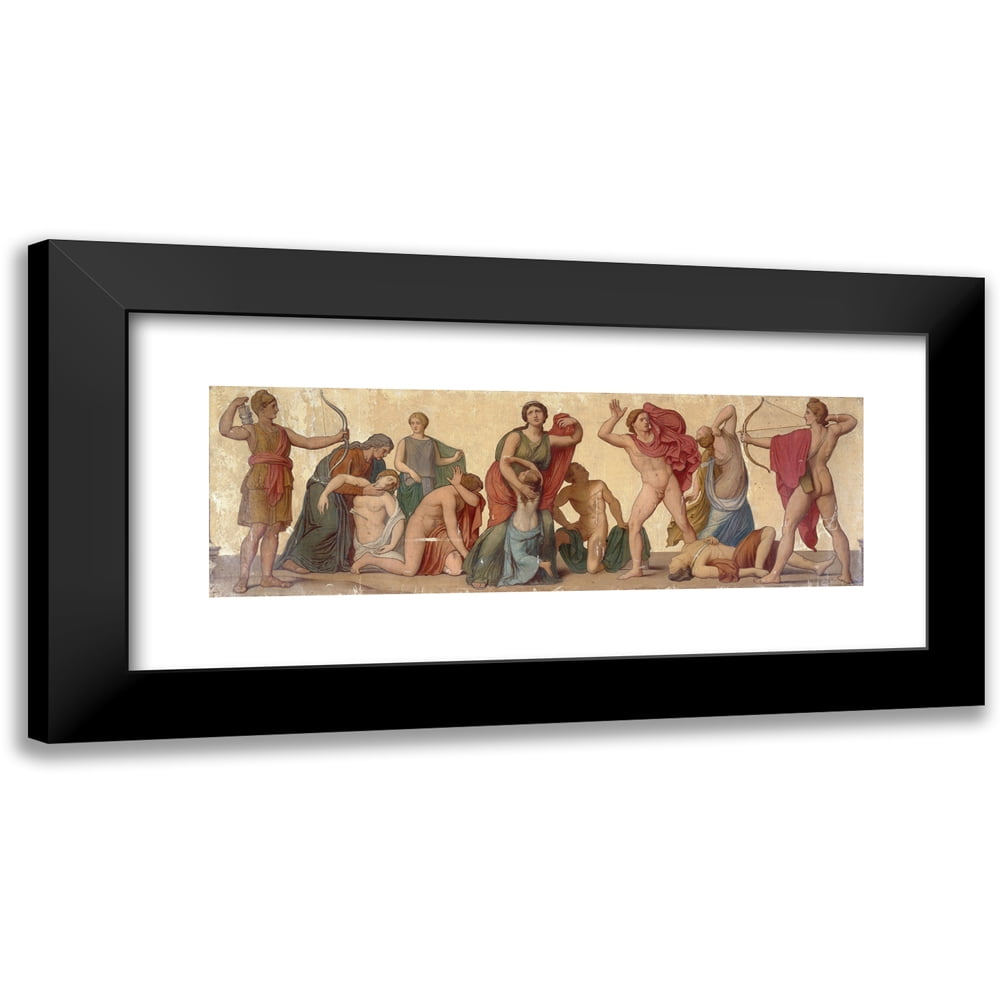 Sébastien Melchior Cornu 14x8 Black Modern Framed Museum Art Print ...