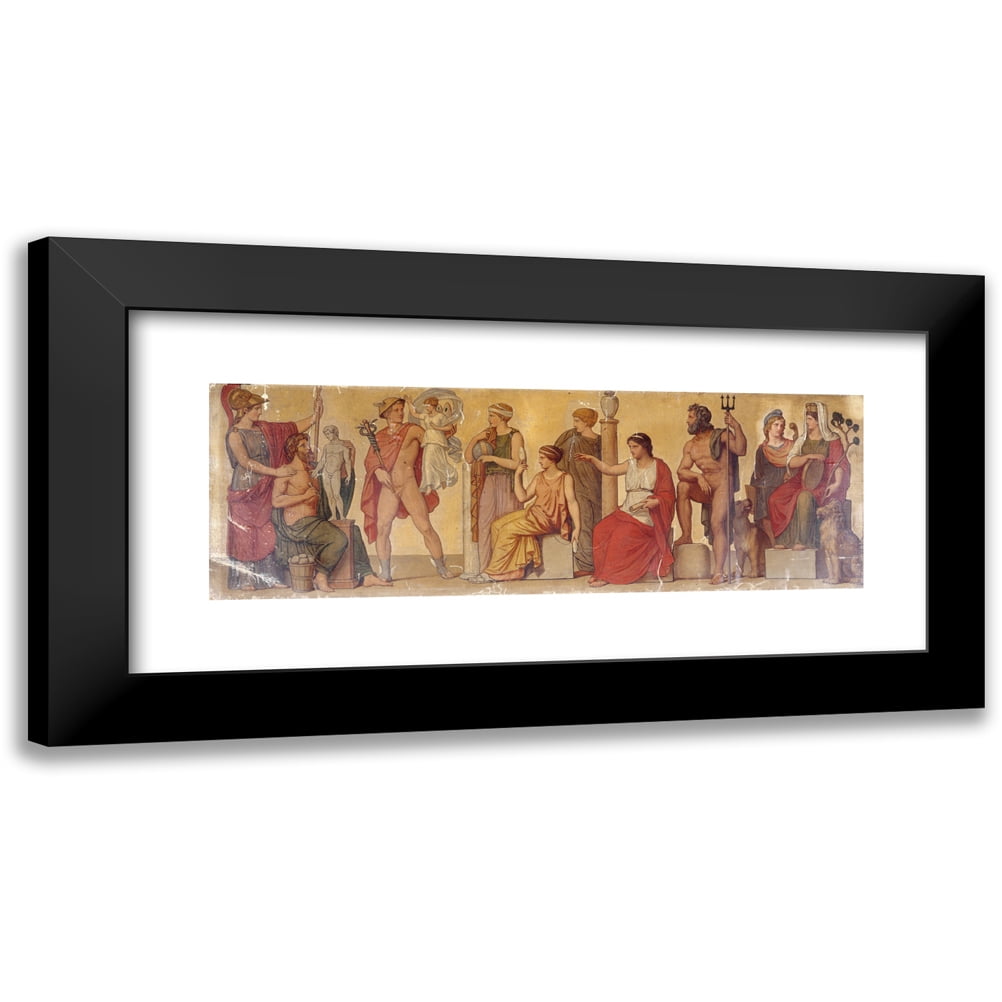Sébastien Melchior Cornu 14x8 Black Modern Framed Museum Art Print ...