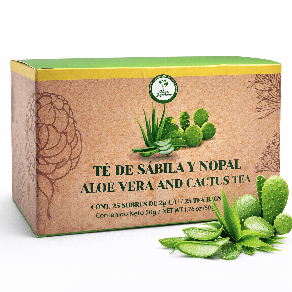 S√°bila Nopal Tea, 25 Tea Bags, Natural Vegan, Caffeine-Free Herbal ...