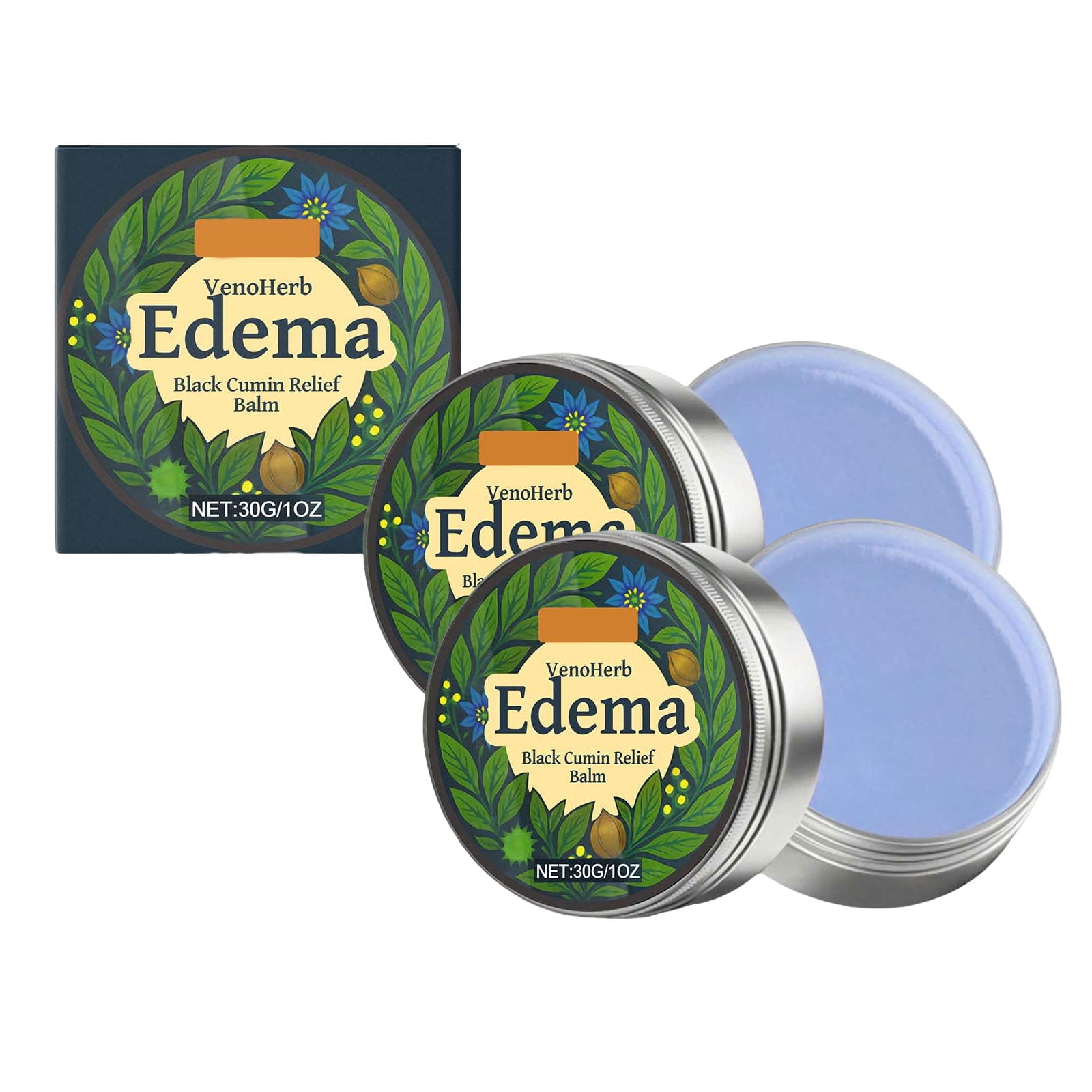 S.enzio. Miracle Balm, Edema Soothing & Healing Balm for Legs, Natural ...