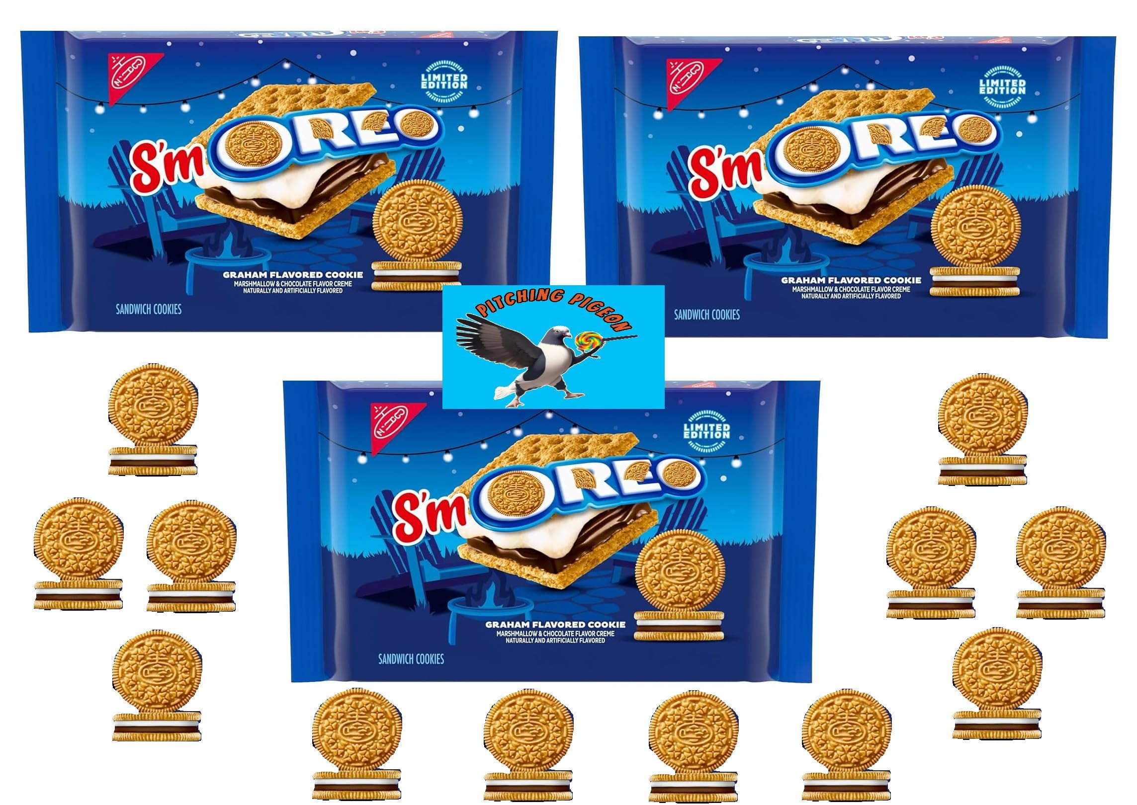 S'mOREO Graham Flavored Smores IRF13 Oreo Sandwich Cookies 32.04oz ...