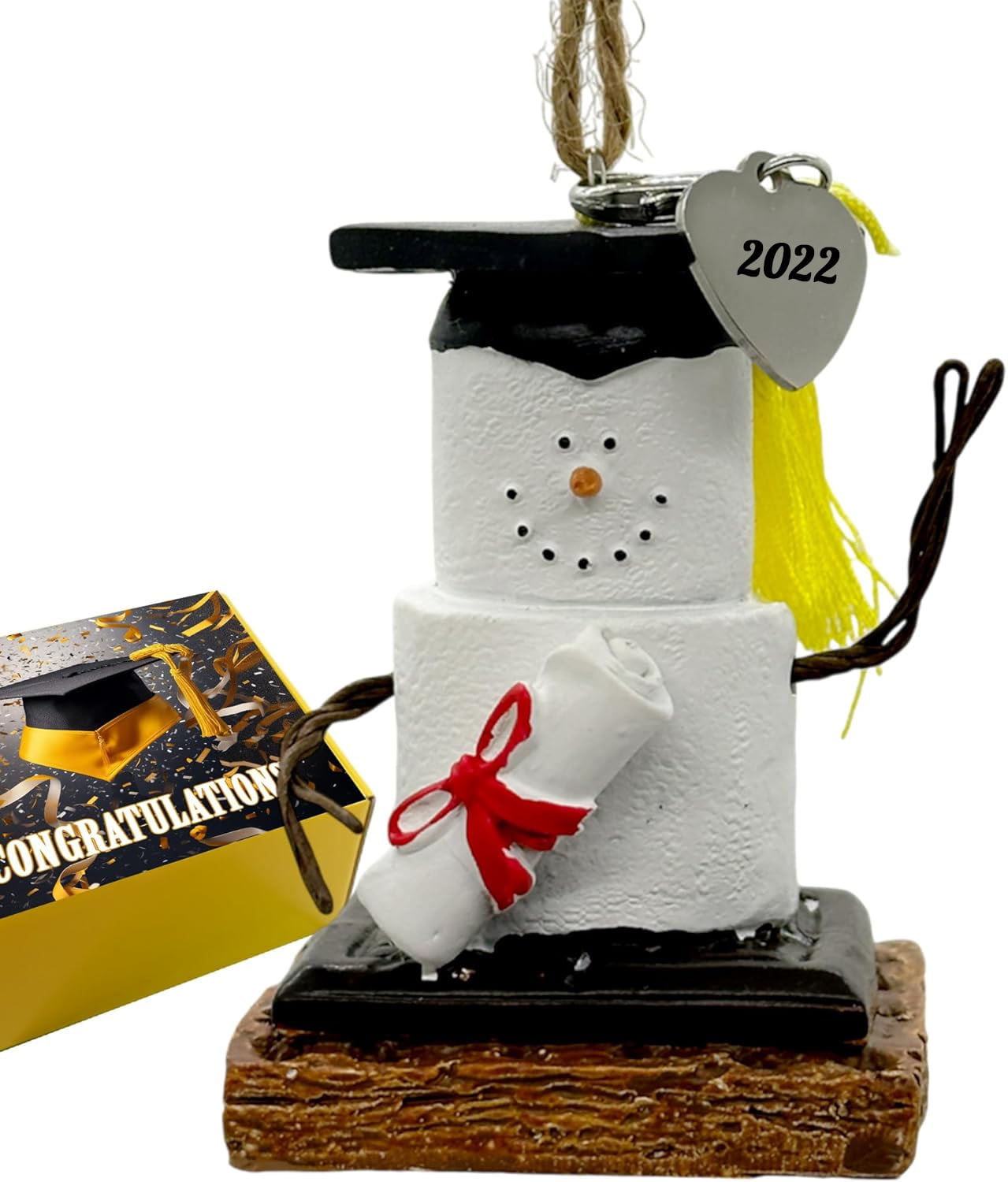 S'mores Marshmallow Graduation Ornament 2022 Dated Personalized by Ganz ...