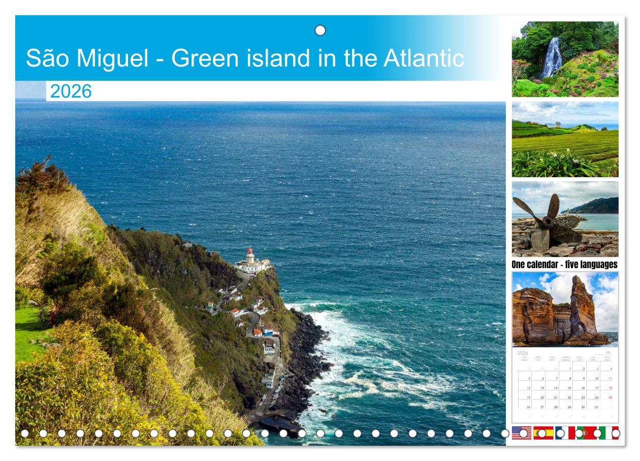 São Miguel - Green island in the Atlantic (Monthly Wall Calendar 2026 ...