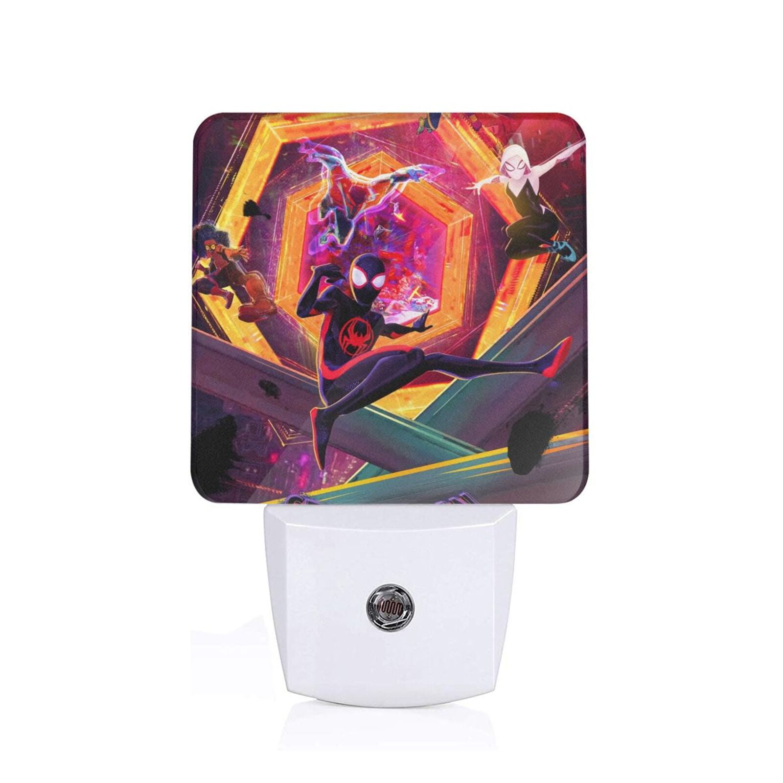 S-pider-Man Across The Spider Verse LED Night Light Plug into Wall with ...