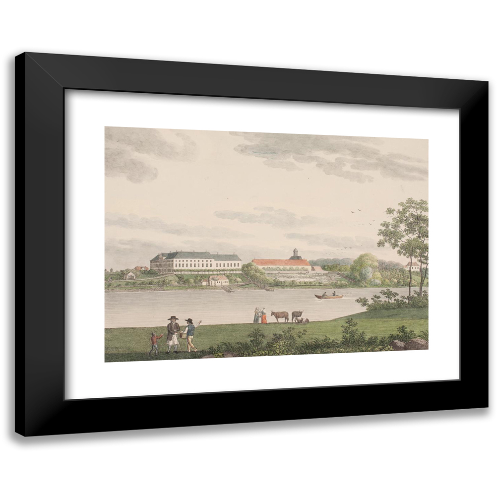 Søren L. Lange 18x14 Black Modern Framed Museum Art Print Titled ...