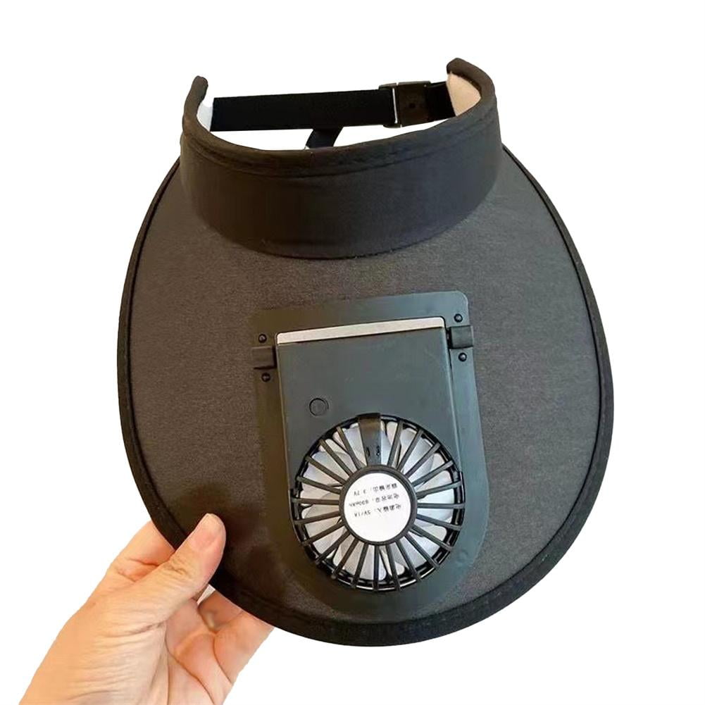 S s with USB Fan Summer UV Protection Visor Sshade Mini Fan Hat &, Z0F1 ...